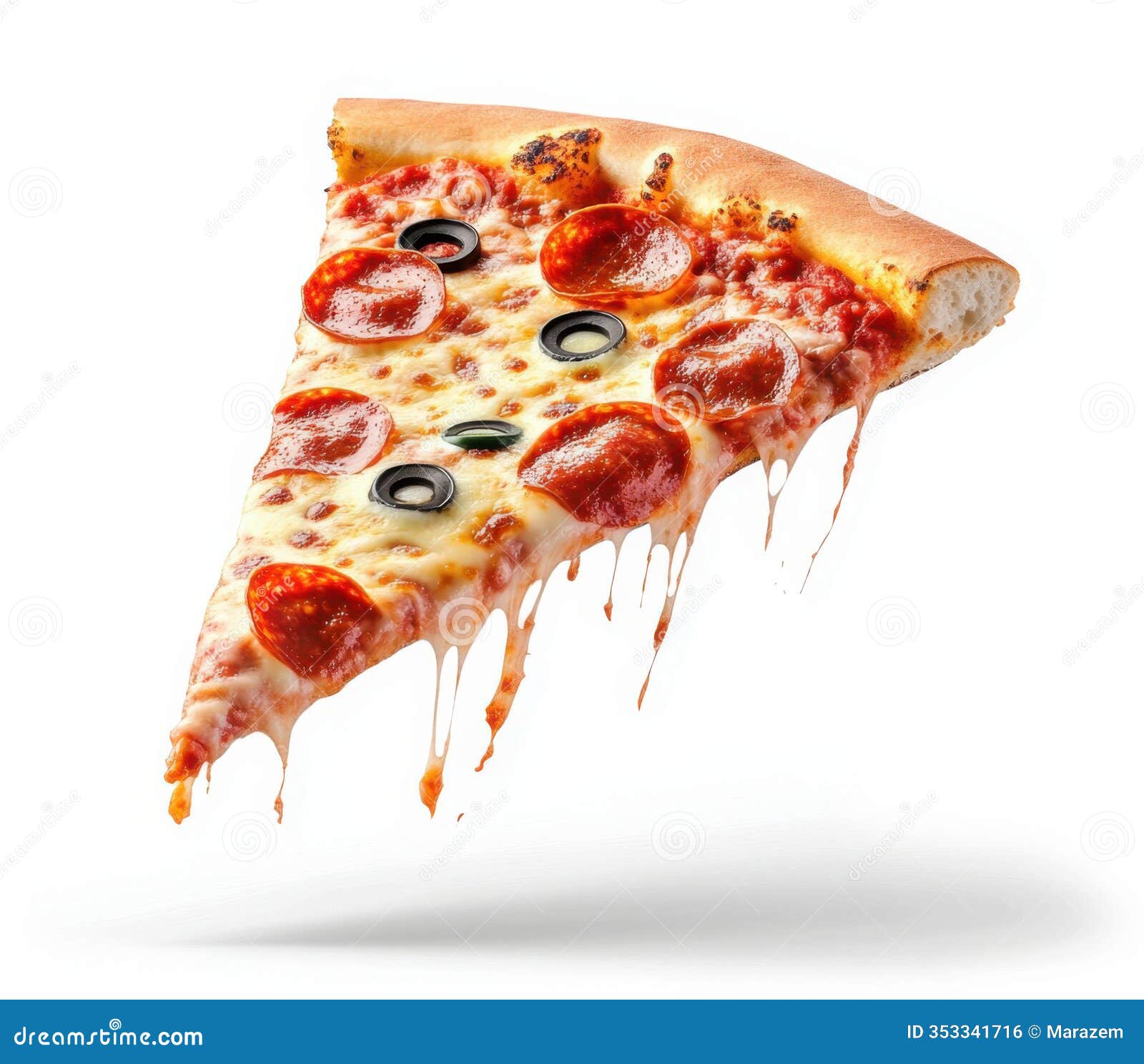 Flying Slice Of Pepperoni Pizza Royalty-Free Stock Image ...