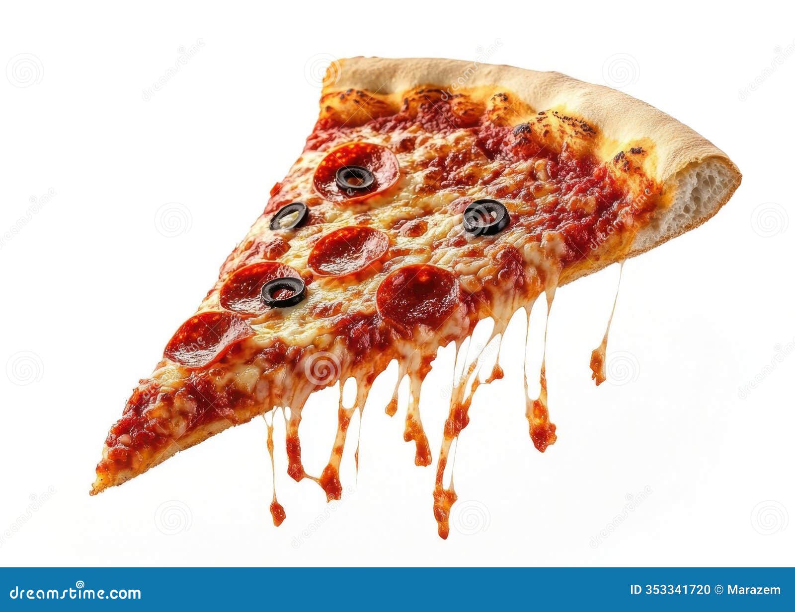 Flying Slice Of Pepperoni Pizza Royalty-Free Stock Image ...