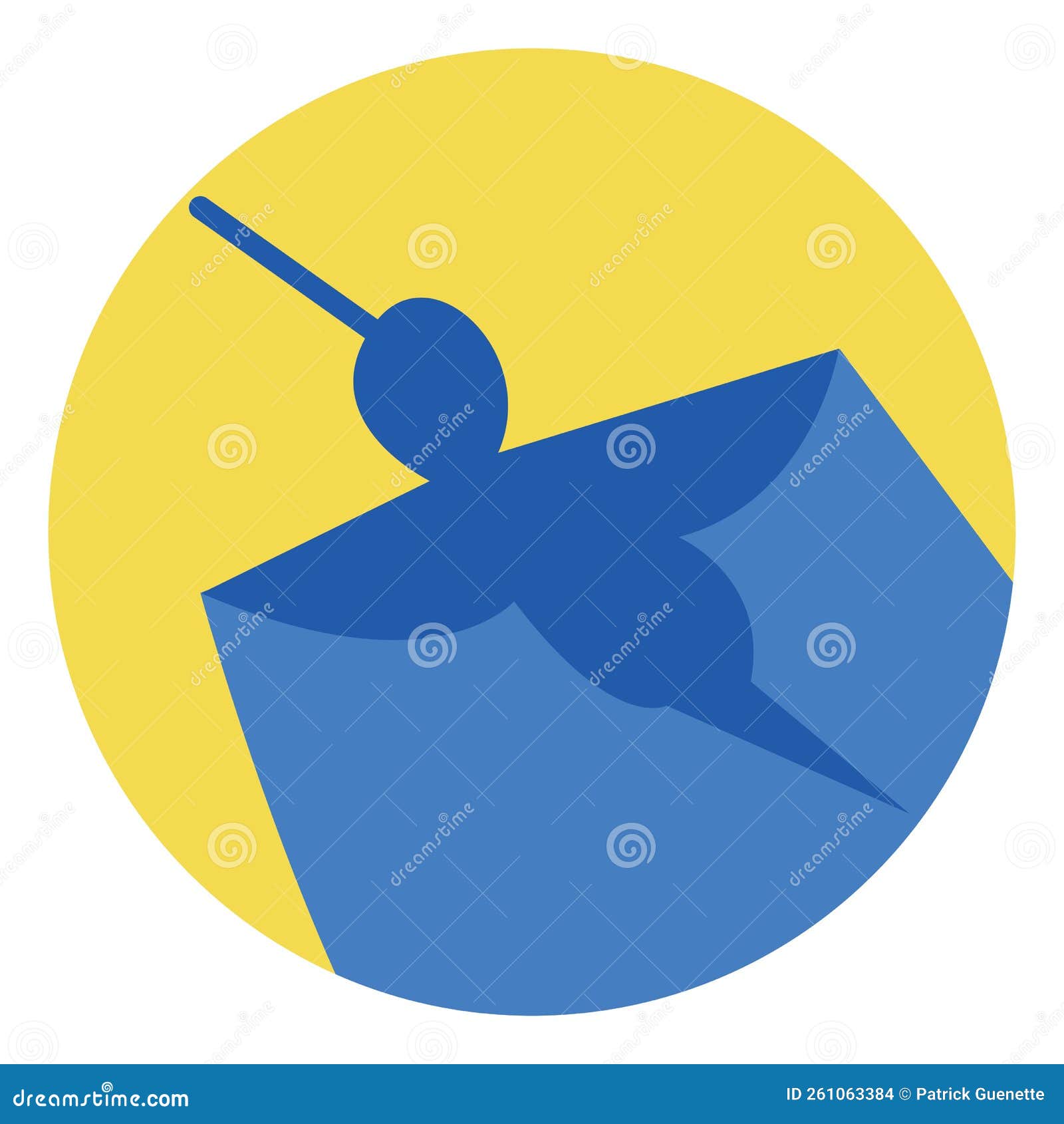 Flying Small Blue Bird, Icon Stock Vector - Illustration of little ...