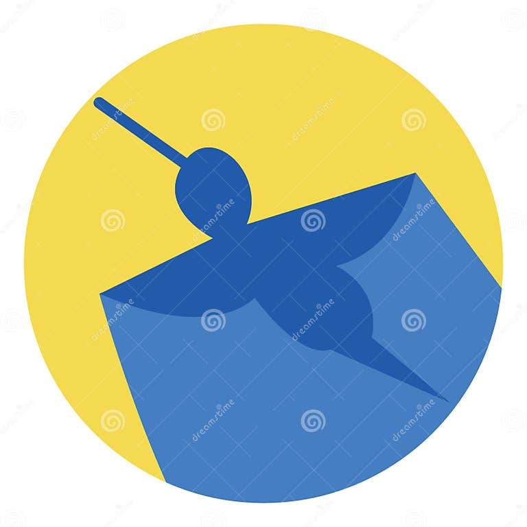 Flying Small Blue Bird, Icon Stock Vector - Illustration of little ...