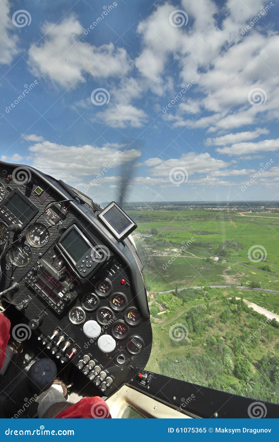 Flying a small plane stock image. Image of aviation, interior - 61075365