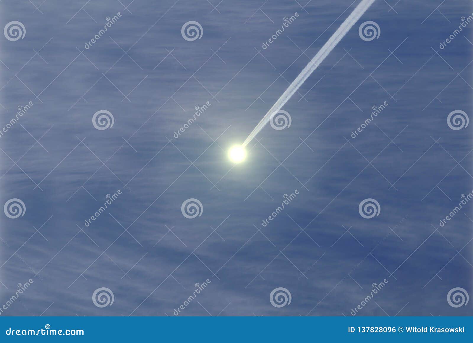 Flying smoky meteor stock photo. Image of astronomy - 137828096