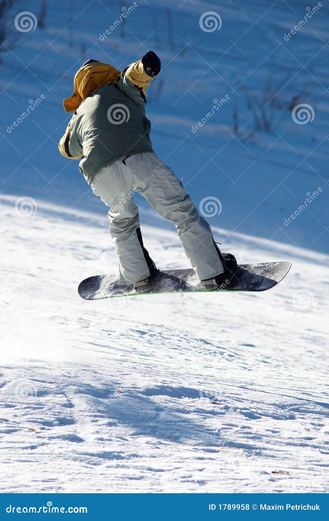Flying Snowboarder stock photo. Image of leisure, high - 1789958