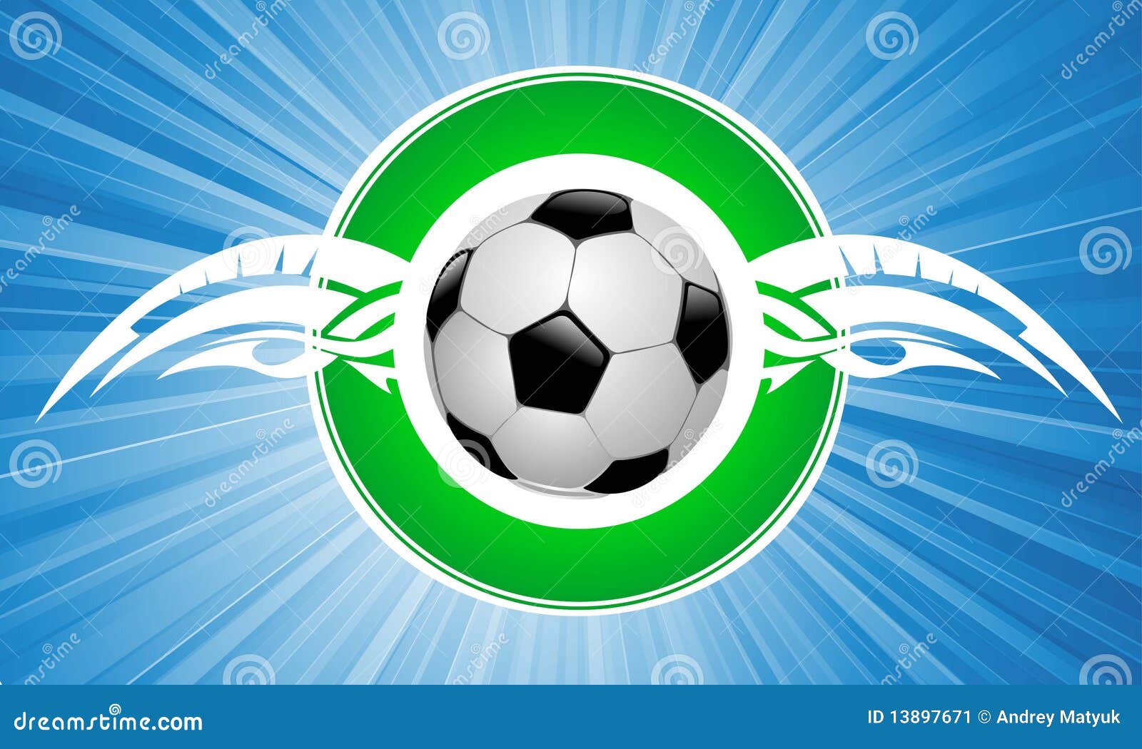 Flying Soccer Ball Stock Image - Image: 13897671