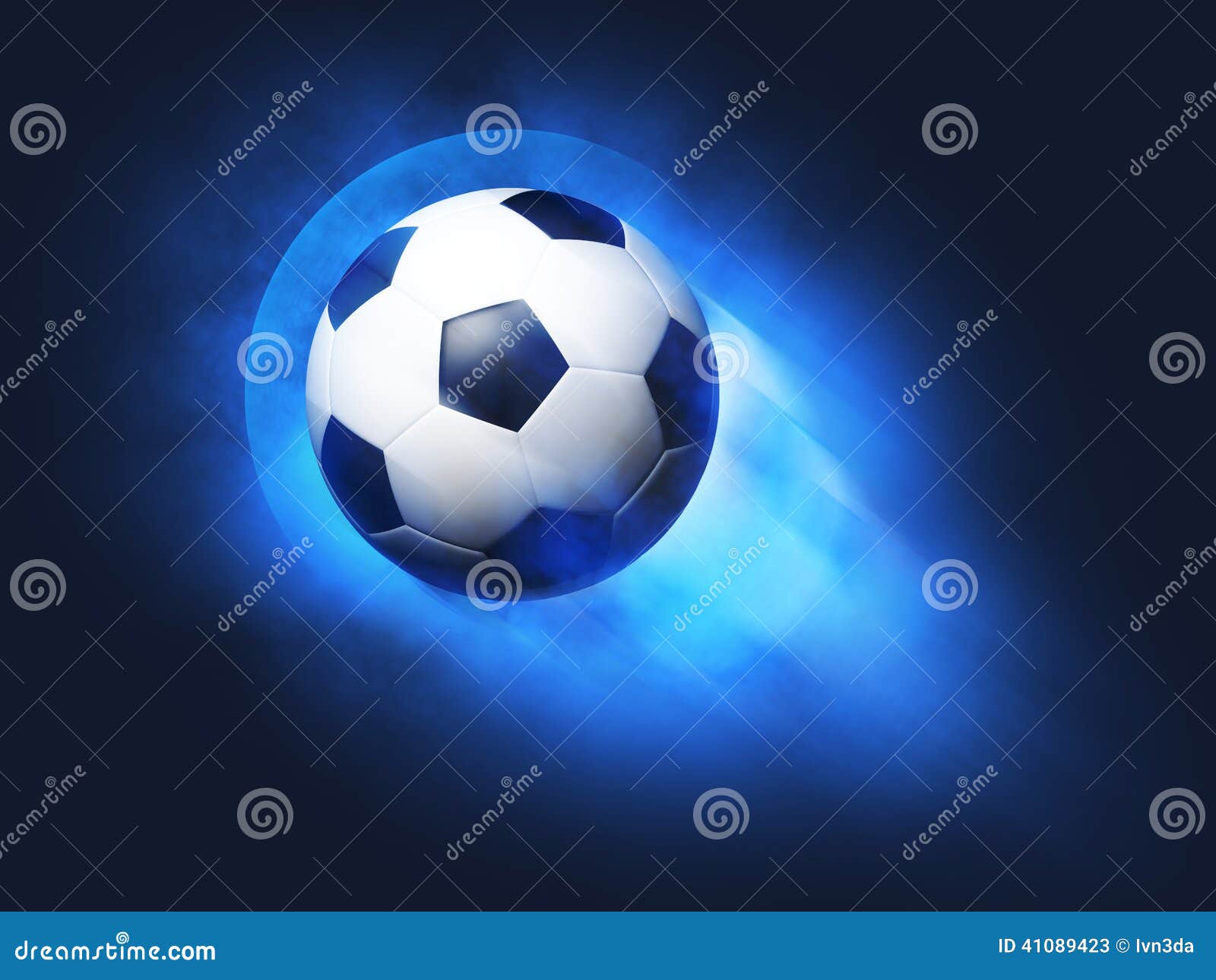 Flying soccer ball stock image. Image of pattern, background - 41089423