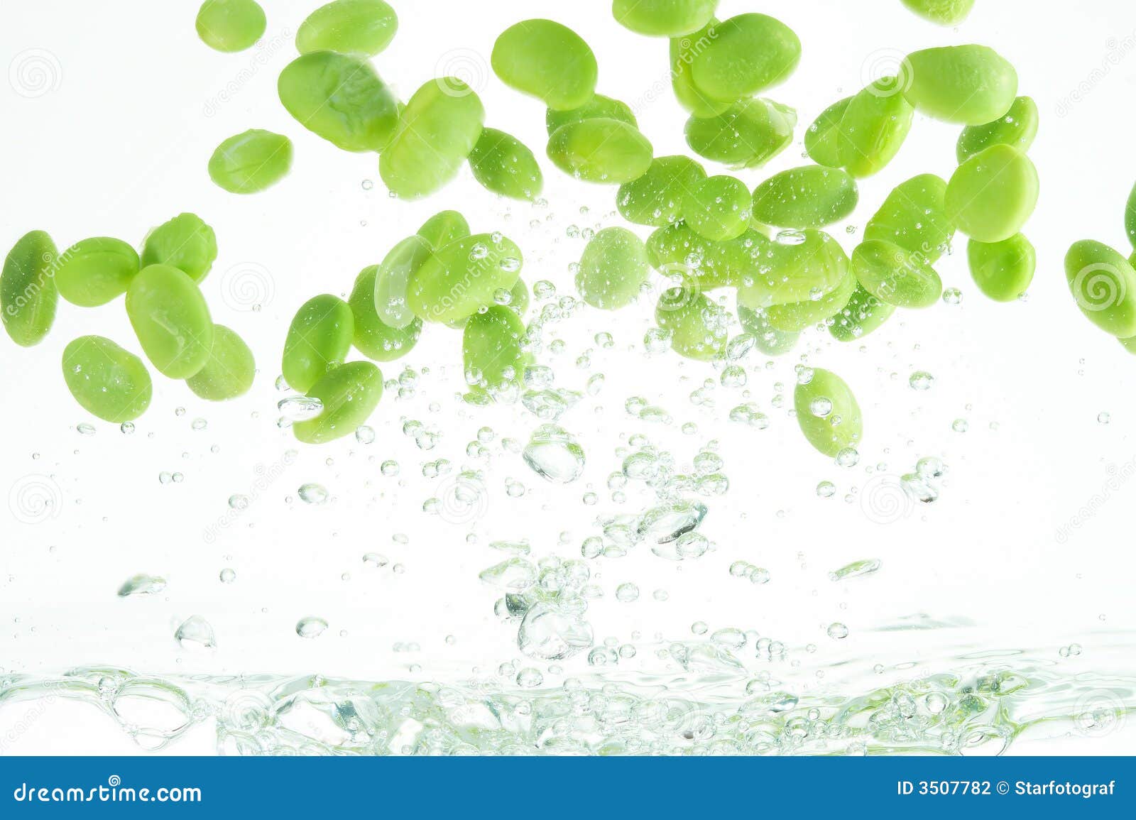 Flying soy beans stock photo. Image of splashing, organic - 3507782