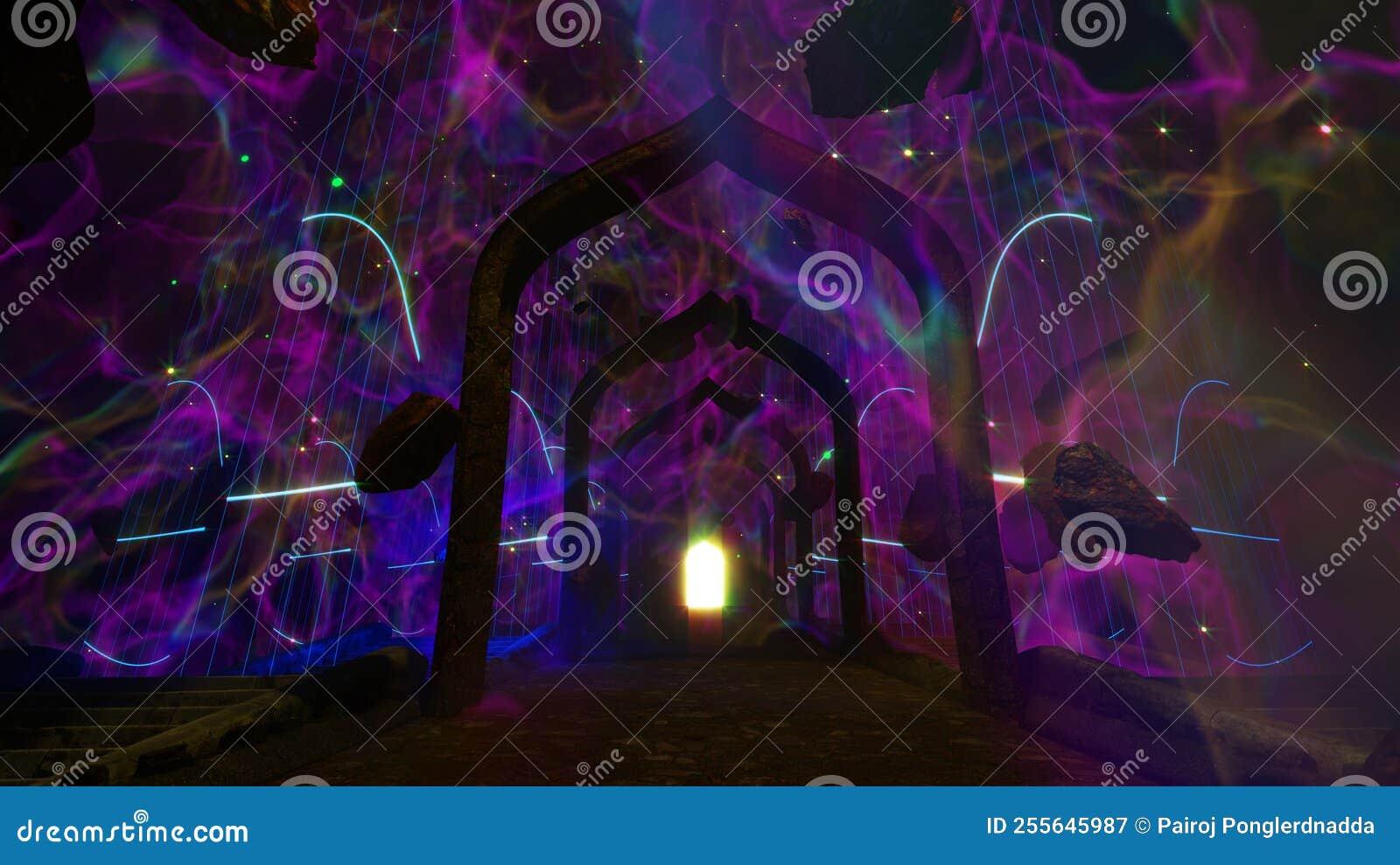 Space And Multiverse Scene Wallpaper Royalty-Free Stock Image ...