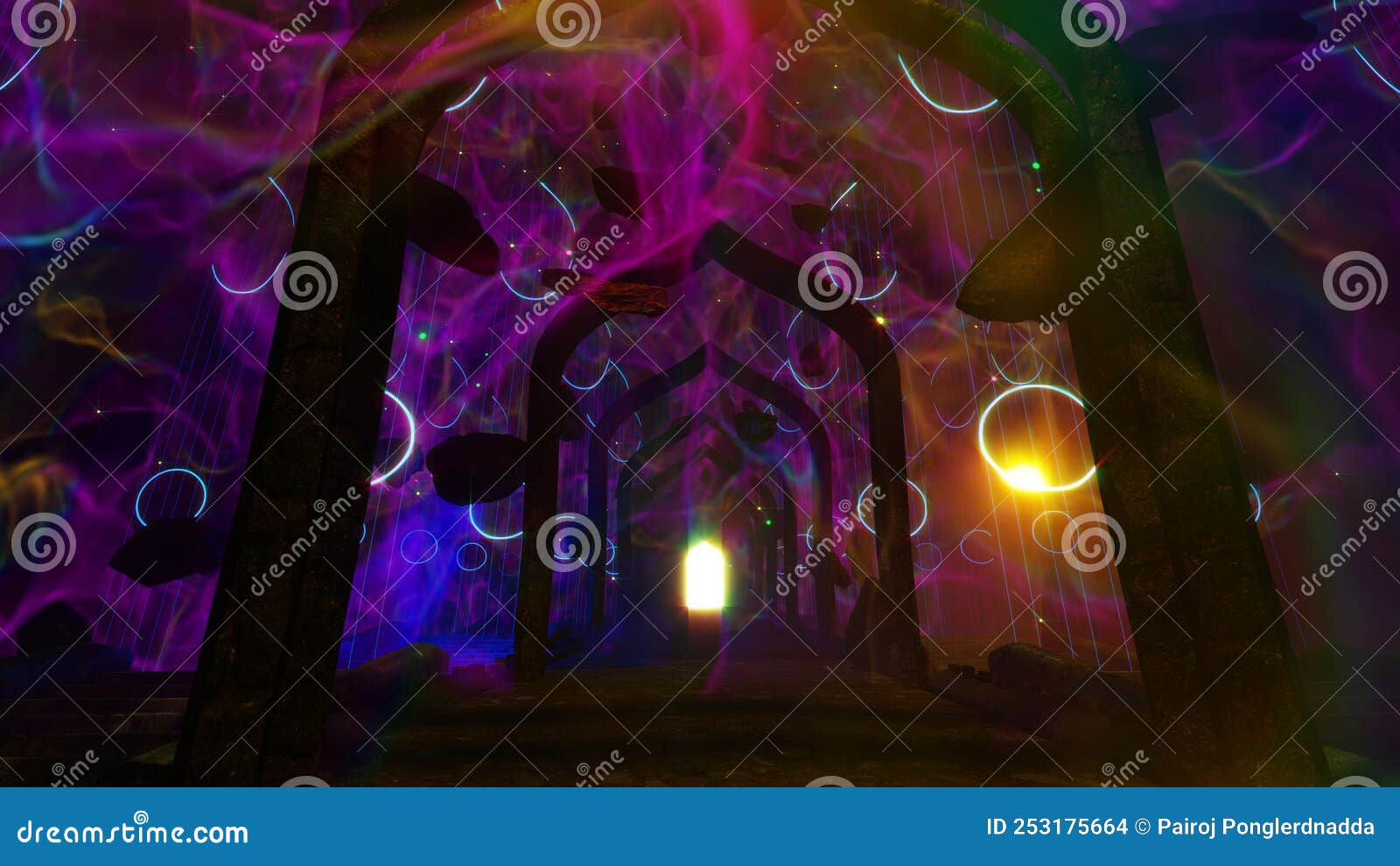 Space And Multiverse Scene Wallpaper Royalty-Free Stock Image ...
