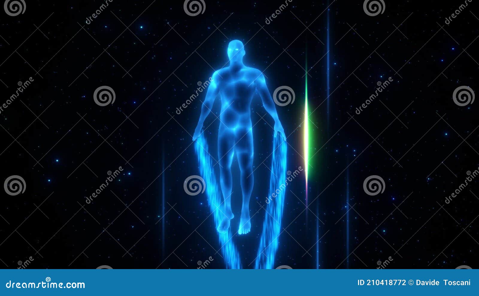 Flying SpaceMan Abstract VJ Loop Motion Graphic Background Stock ...