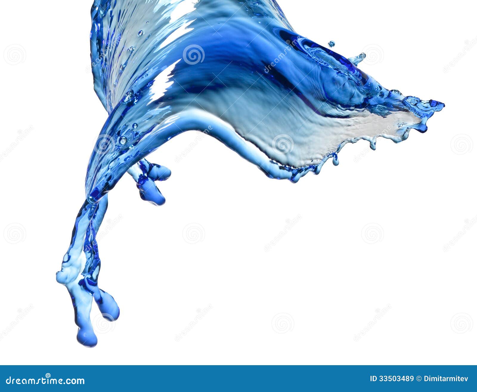 Flying splash blue liquid stock image. Image of water - 33503489