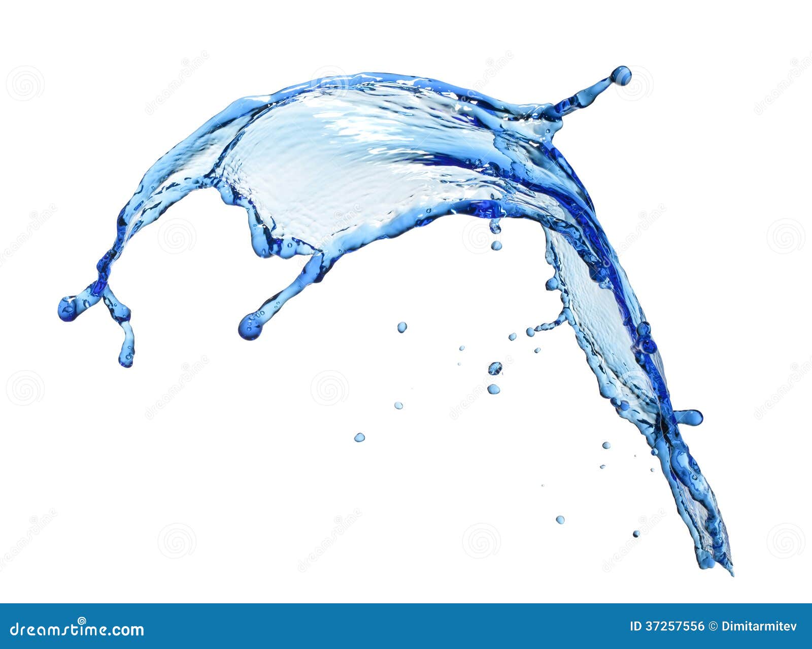 Flying splash blue liquid stock photo. Image of flight - 37257556