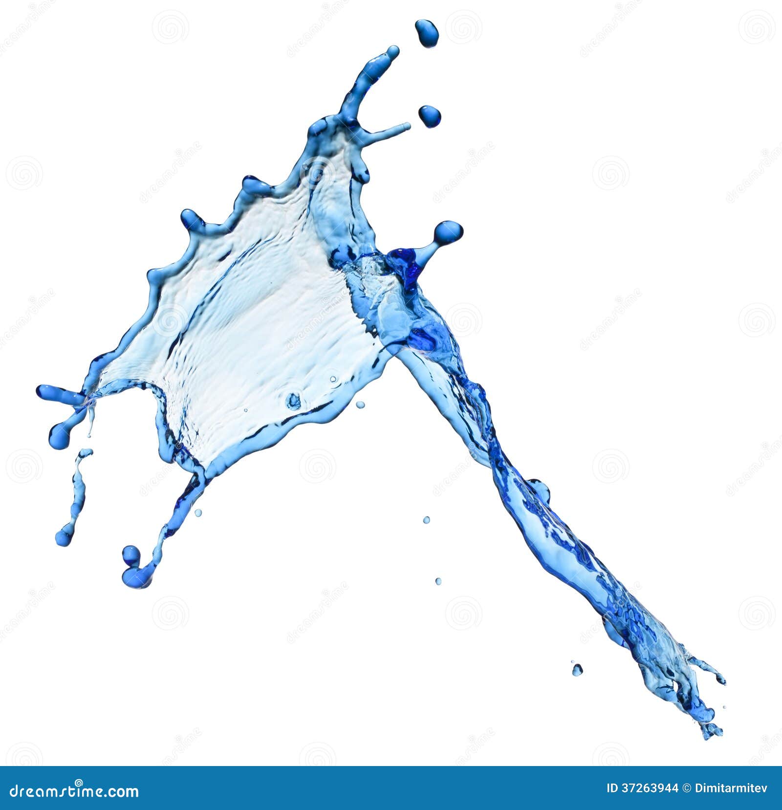 Flying splash blue liquid stock photo. Image of purity - 37263944