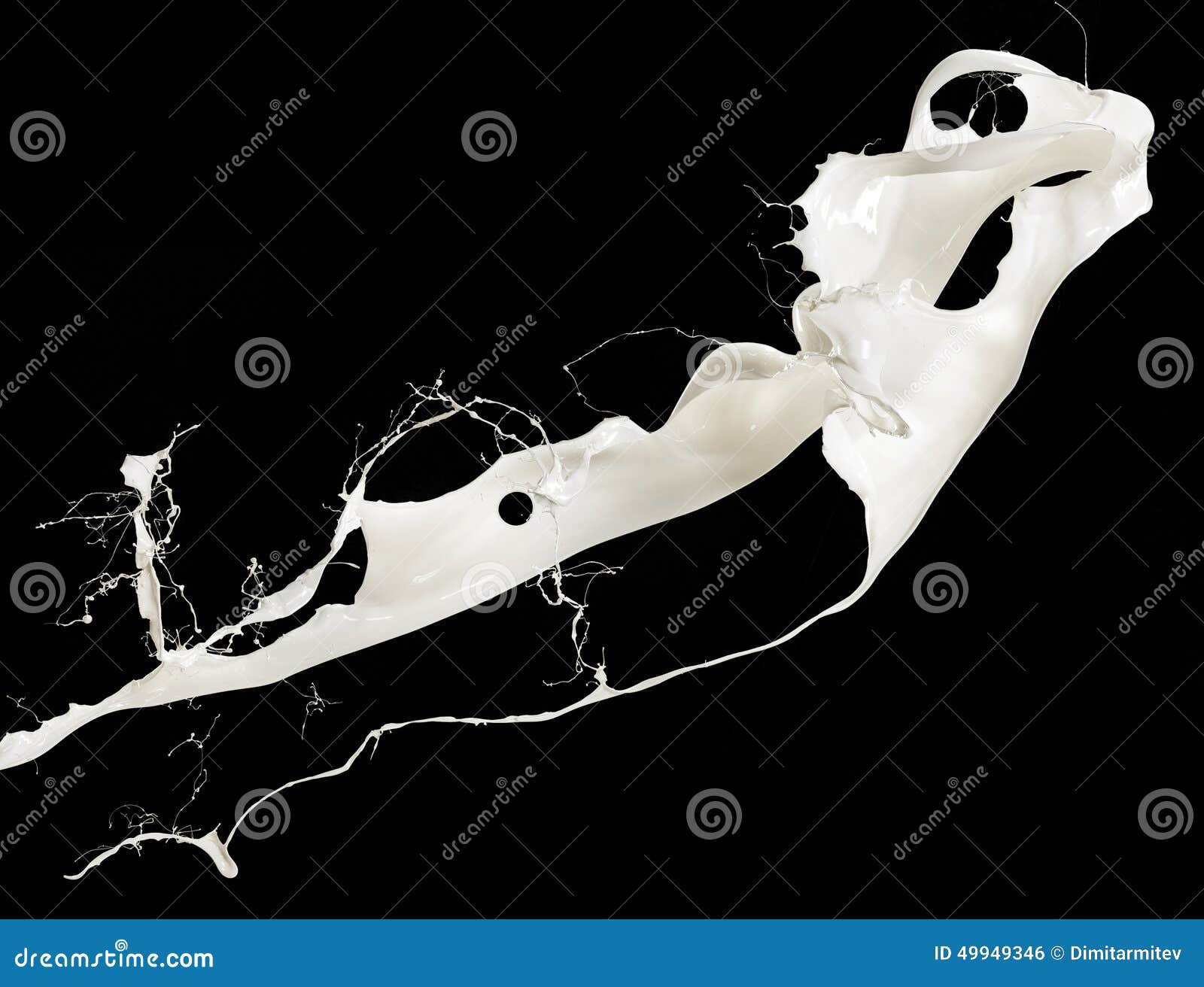 Flying splashing milk stock photo. Image of isolated - 49949346