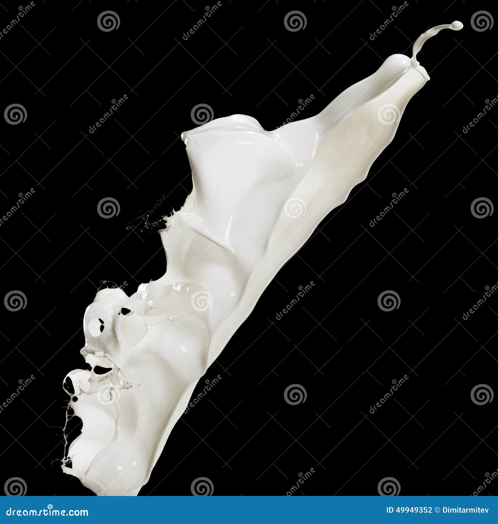 Flying splashing milk stock photo. Image of milk, flying - 49949352