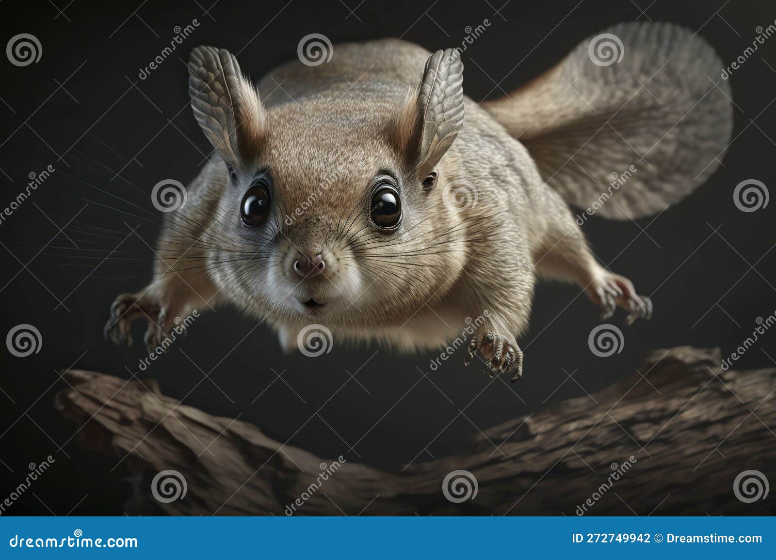 Flying Squirrel. Generative AI Stock Illustration - Illustration of ...