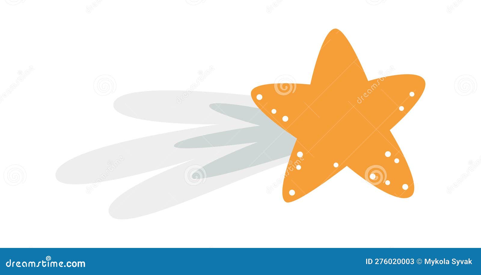 Flying Star Icon stock vector. Illustration of magic - 276020003