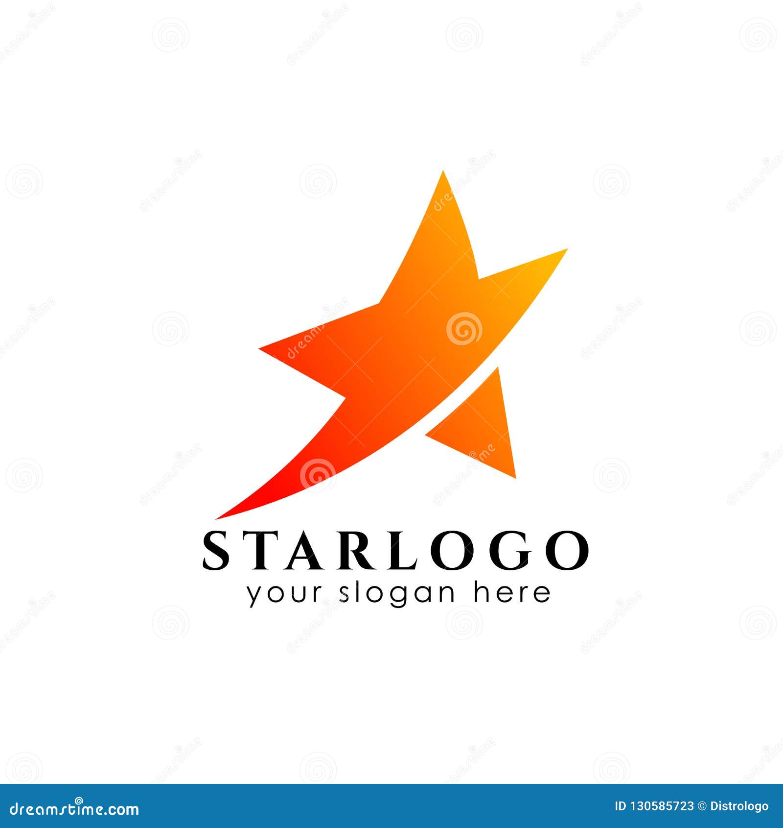 Flying Star Logo Design Stock Template. Star Vector Icon Stock Vector ...