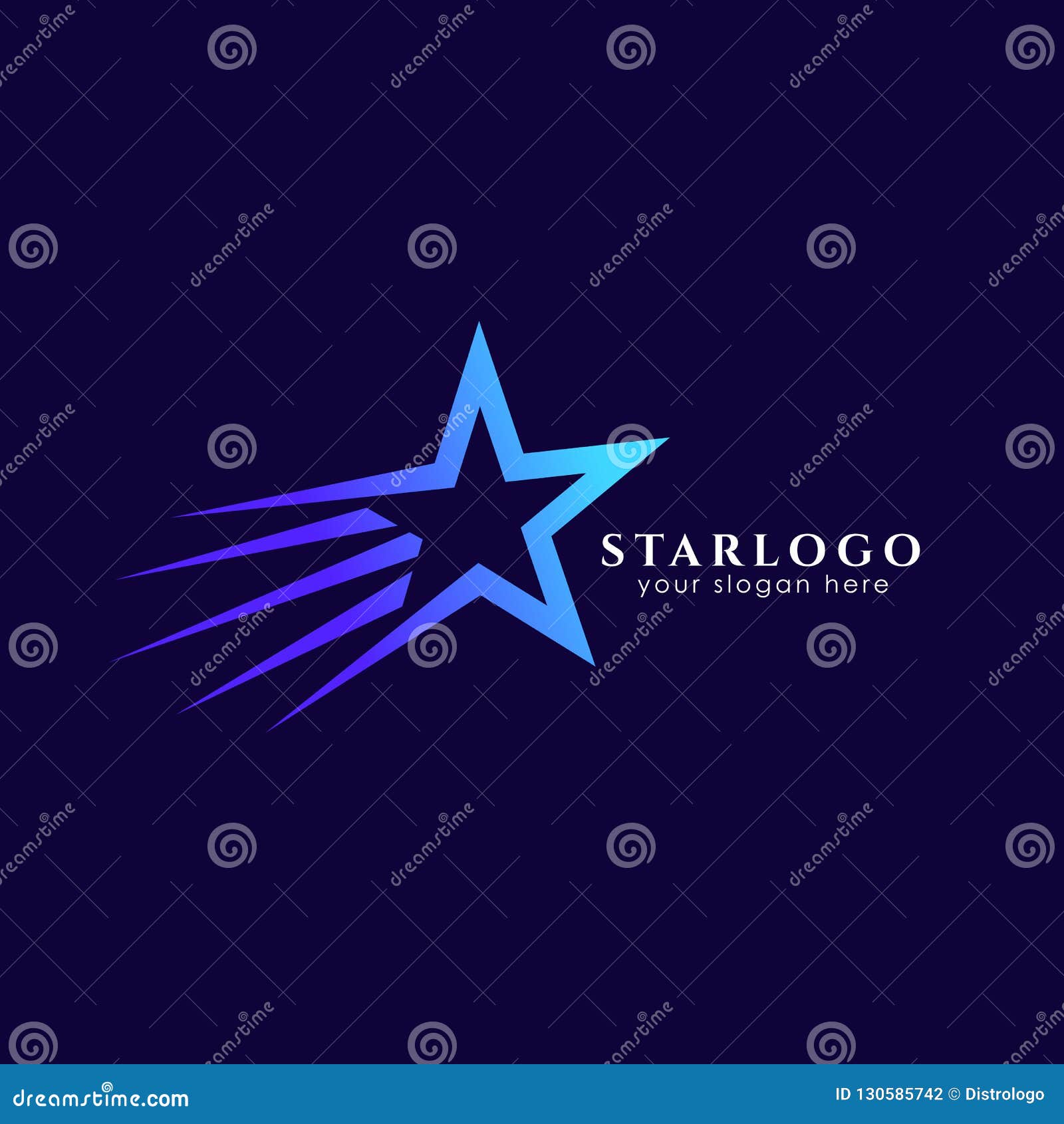 Flying Star Logo Design Stock Template. Star Vector Icon Stock Vector ...