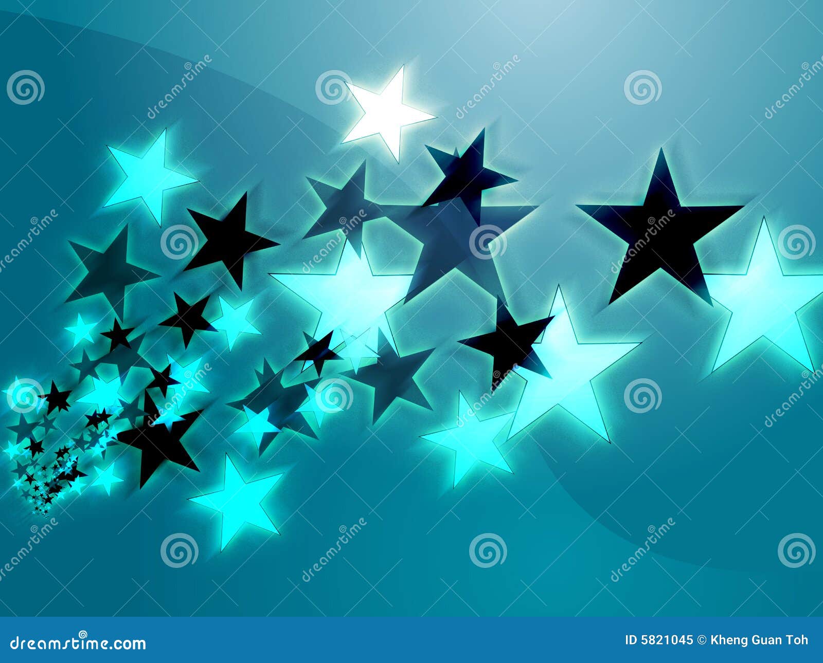 Flying stars stock illustration. Illustration of blast - 5821045