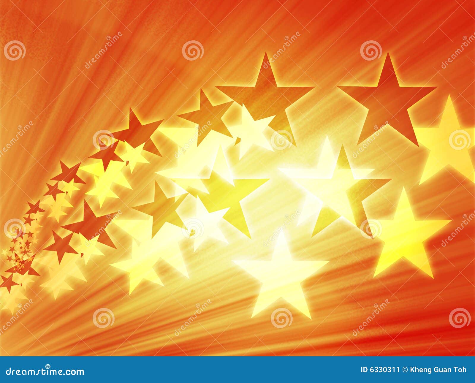 Flying stars illustration stock illustration. Illustration of ...