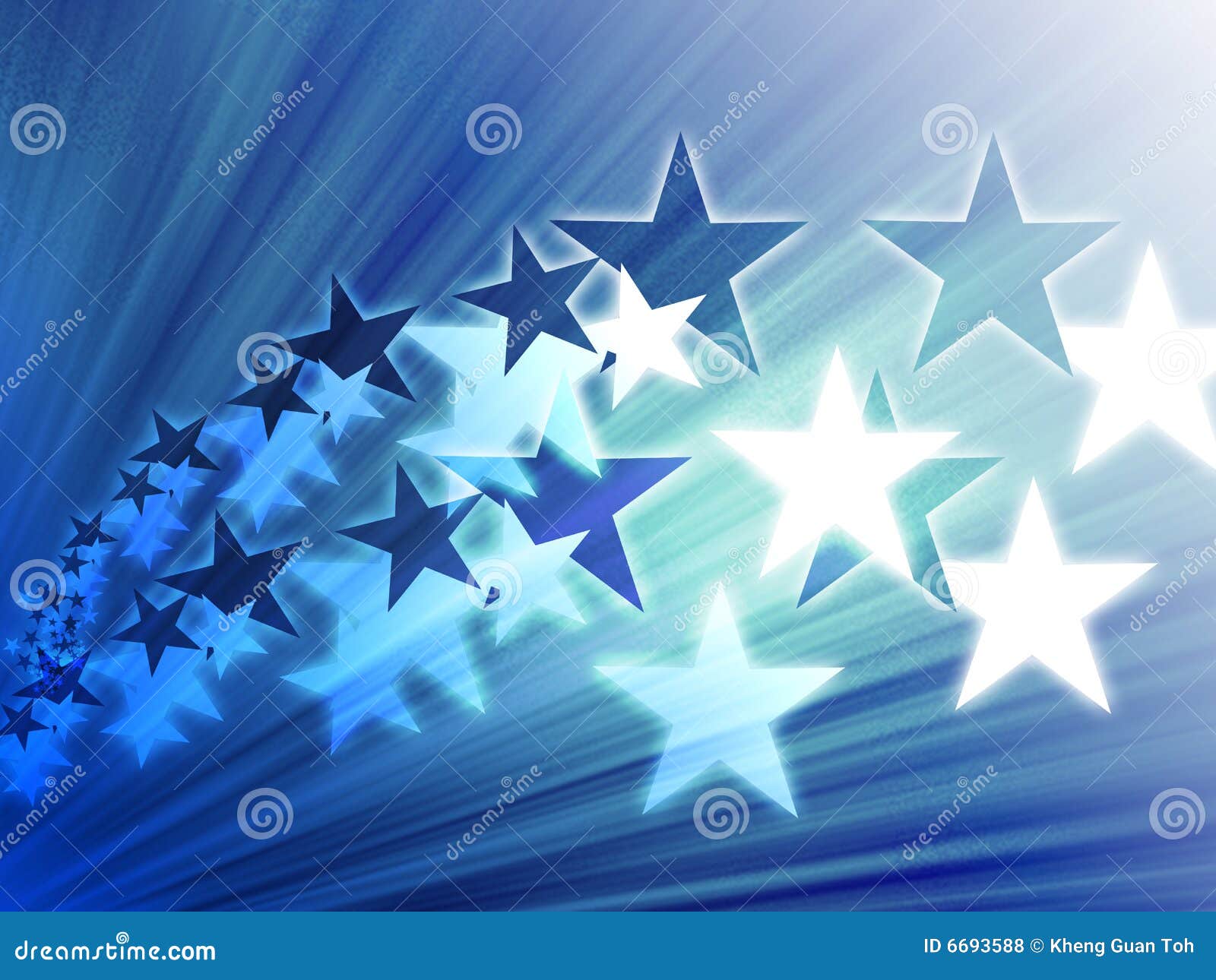 Flying Stars Vector Illustration | CartoonDealer.com #87868792