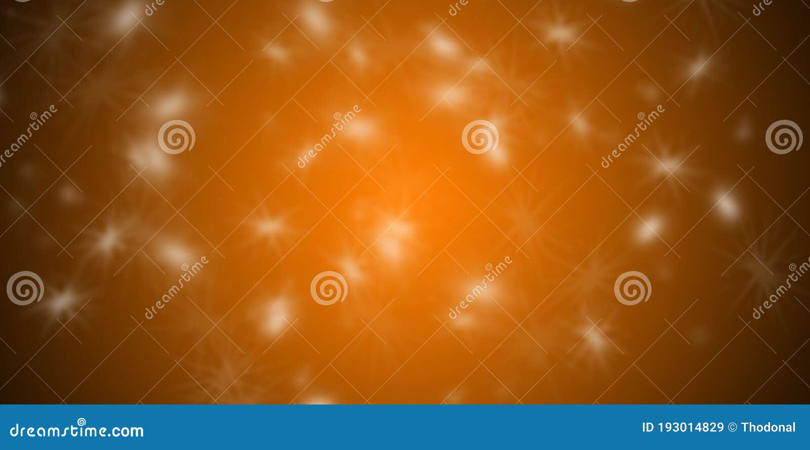Abstract Orange Background with Flying Stars Stock Illustration ...