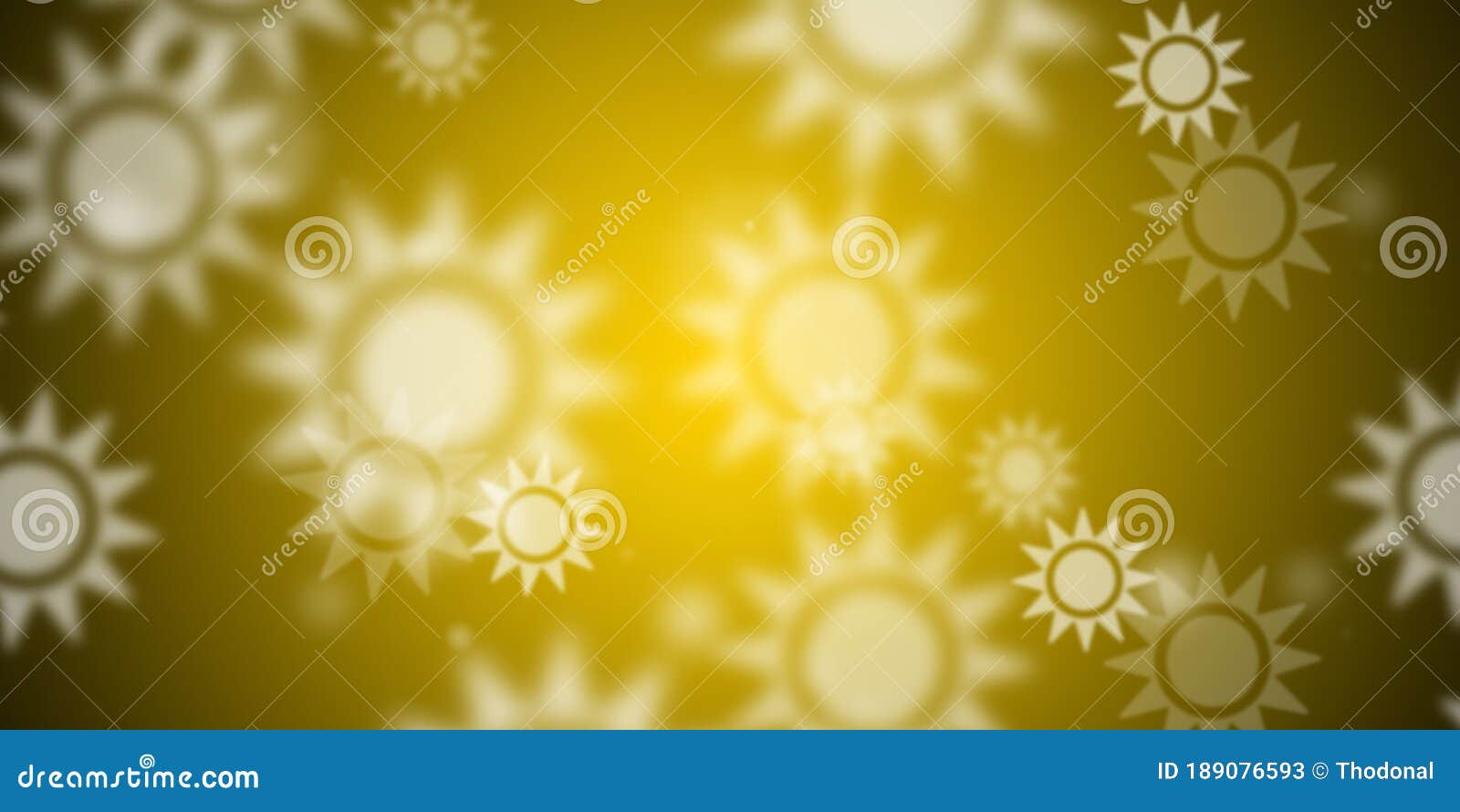 Abstract Yellow Background with Flying Suns Stock Illustration ...