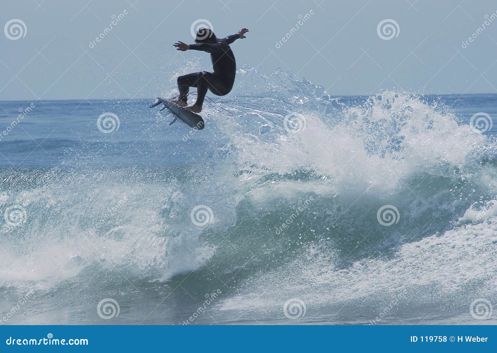 Flying Surfer stock photo. Image of surfboard, surf, curl - 119758