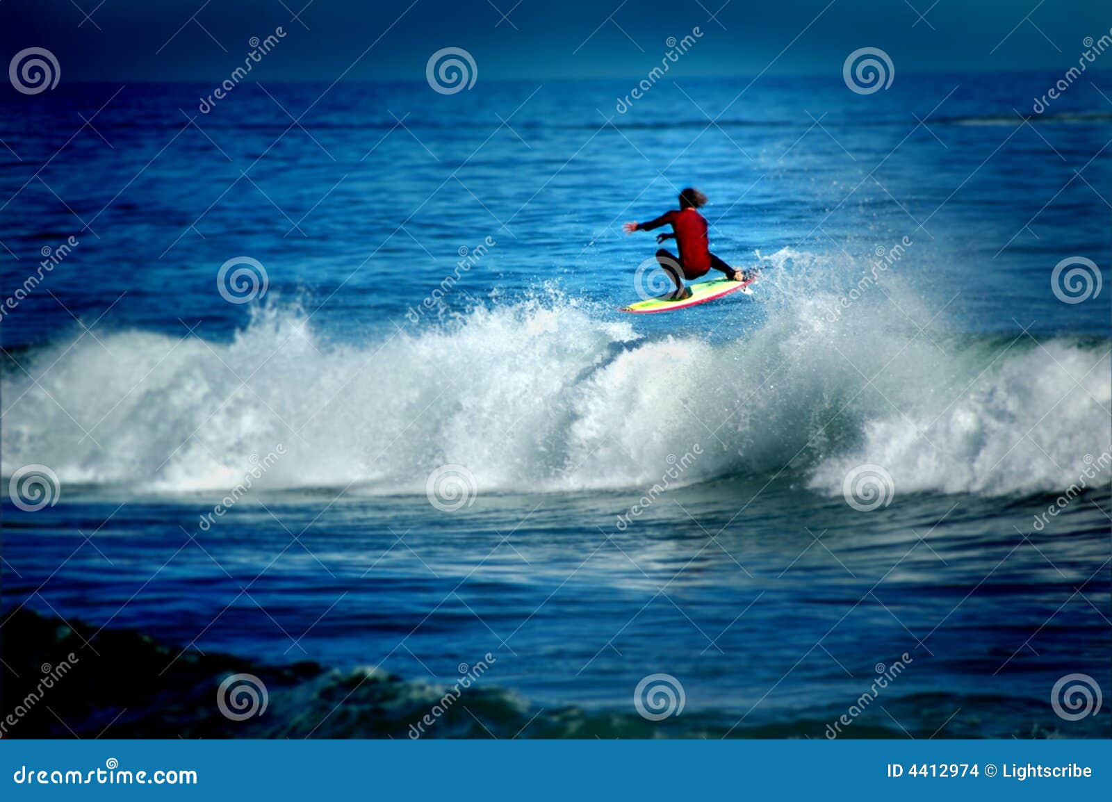 Flying Surfer Grunge stock photo. Image of soar, accomplish - 4412974