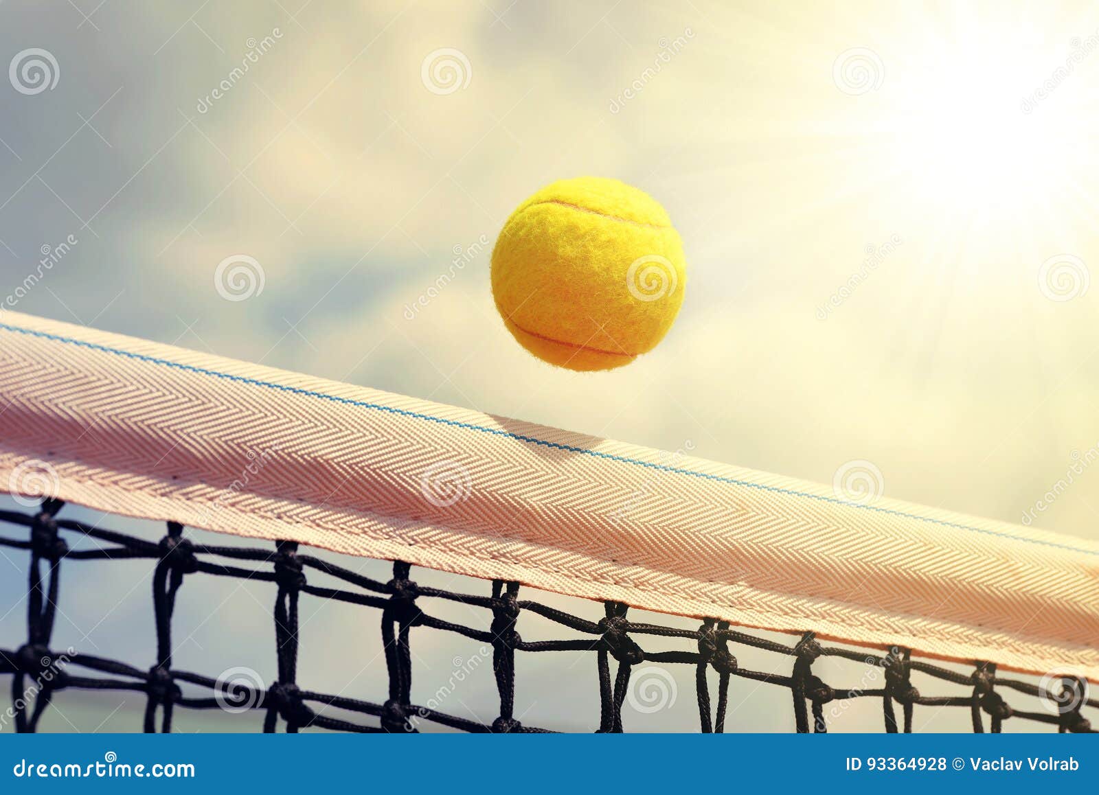 Flying tennis ball. stock photo. Image of flying, active - 93364928