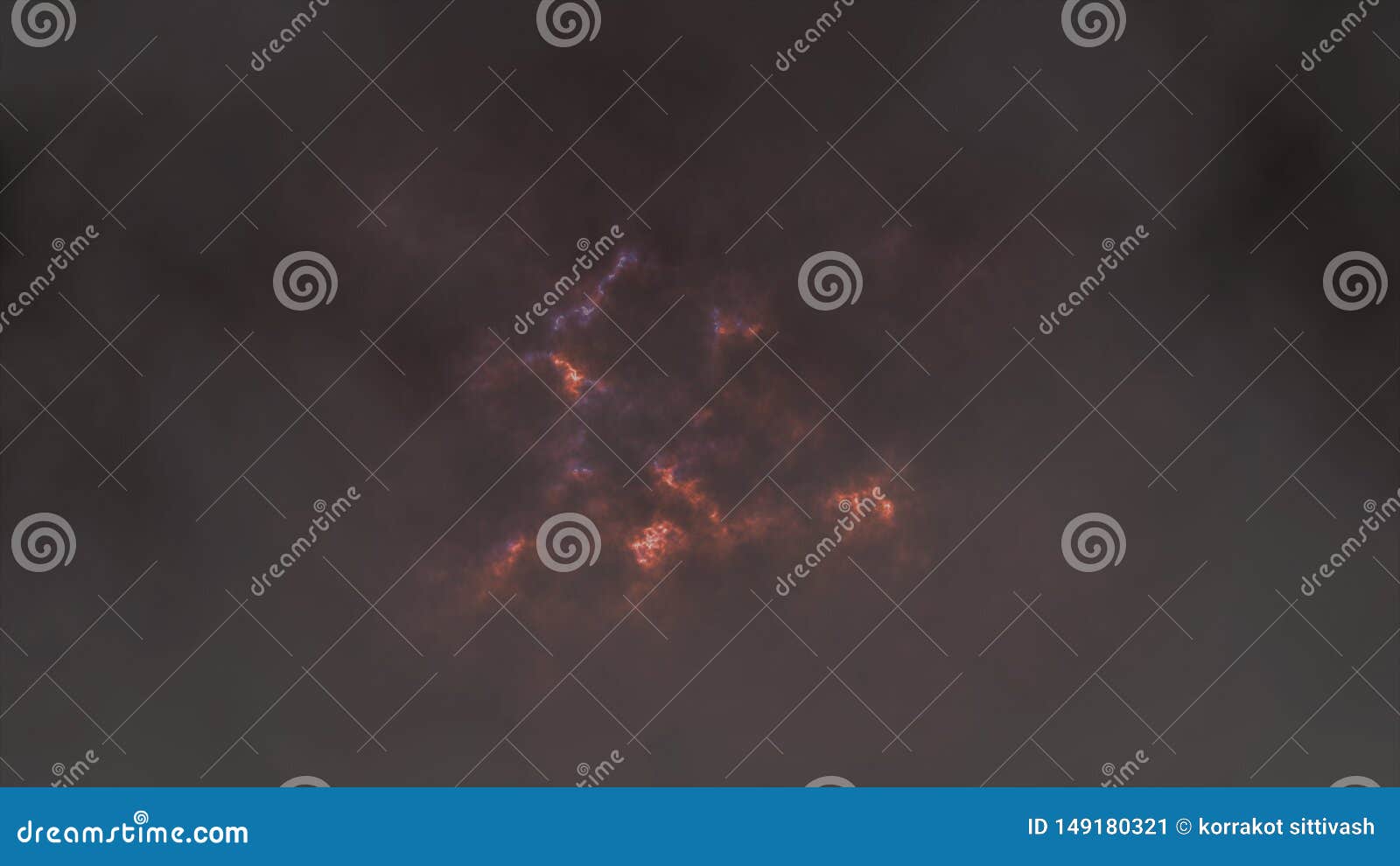 Flying through Thundercloud Lightning Splash Storm 3d Animation Stock ...