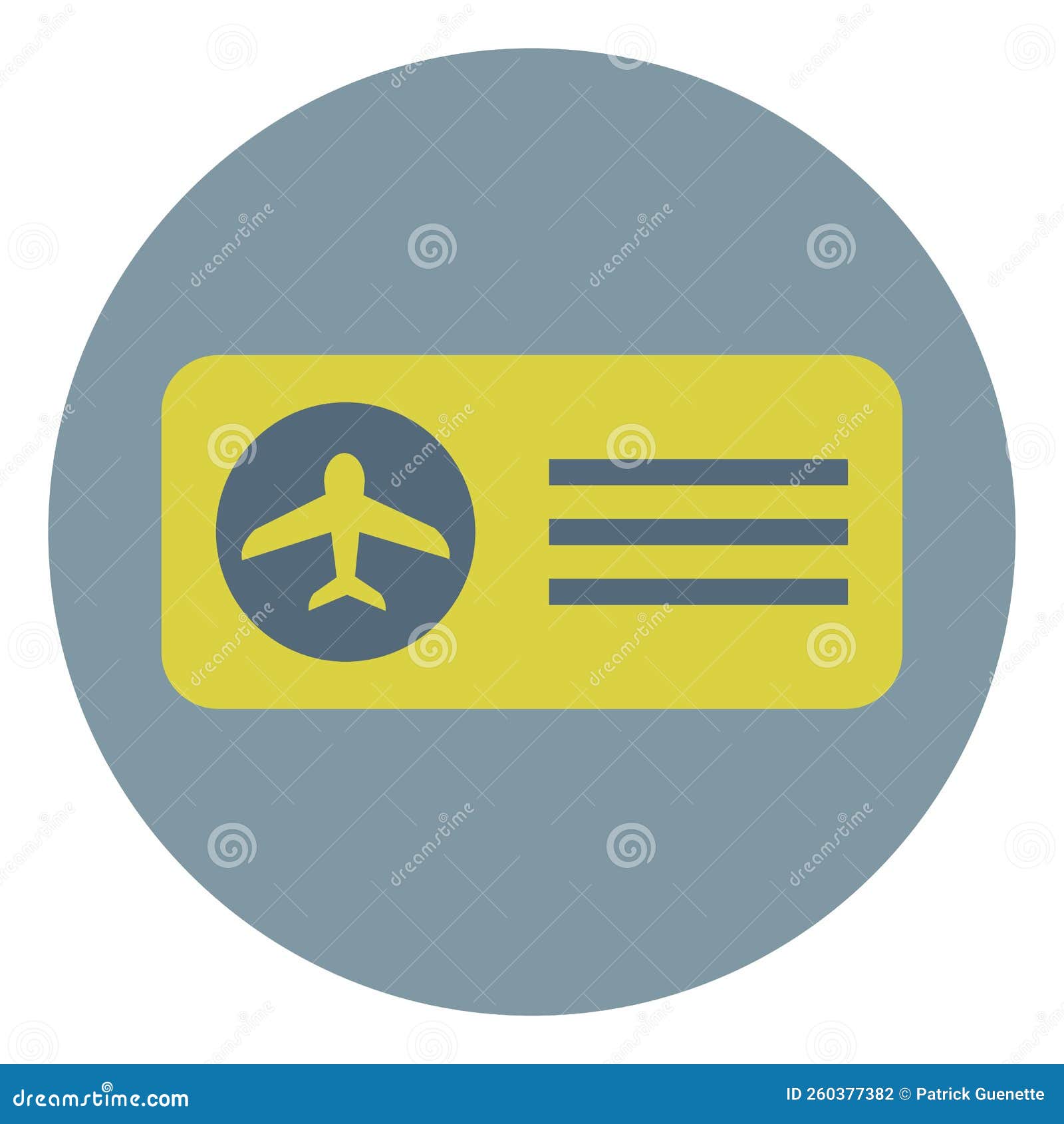 Flying Ticket Sign Emoji Icon Illustration. Tourism Vector Symbol ...