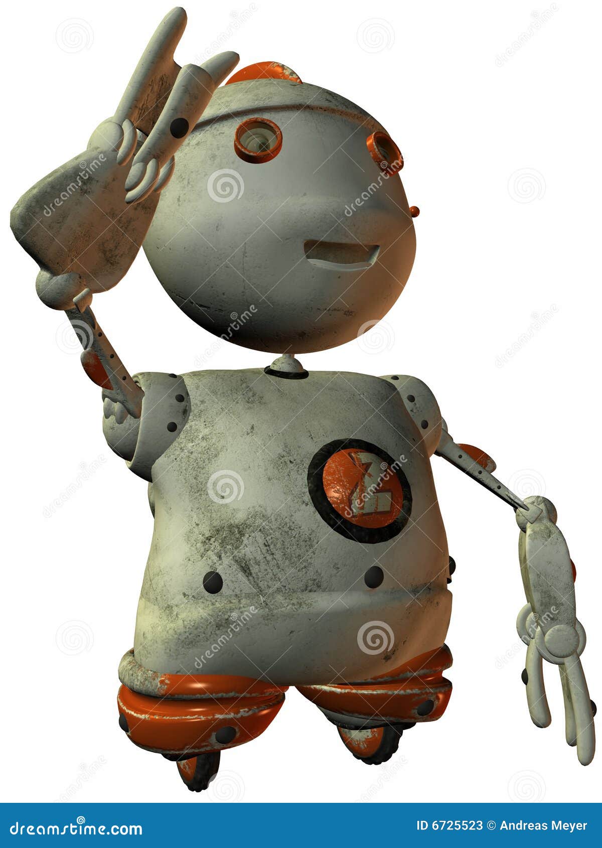 Flying Toon Robot stock illustration. Illustration of intelligence ...