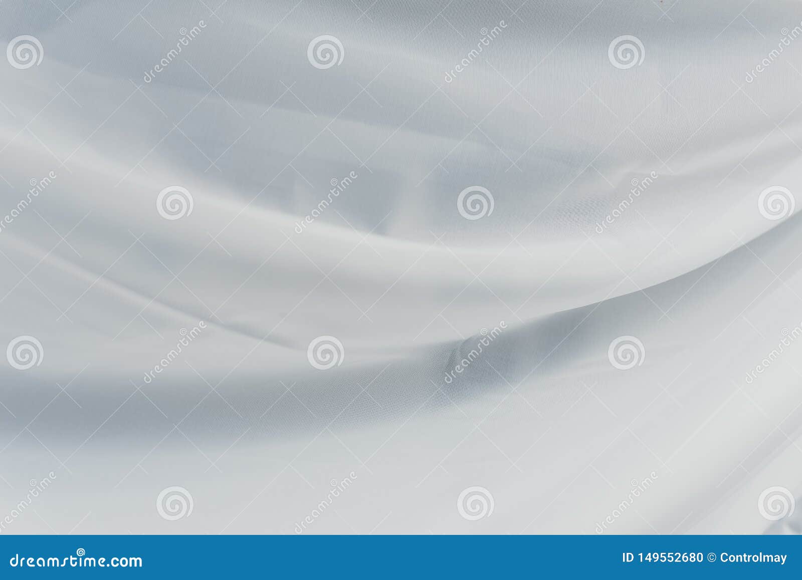 Flying Transparent Fabric. White Fabric with Waves on it Stock Photo ...