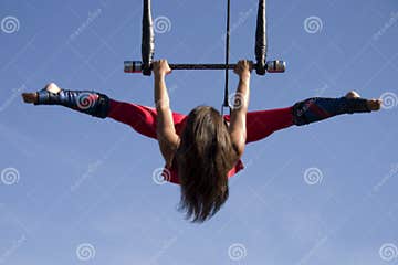 Flying Trapeze stock image. Image of performance, show - 1639405