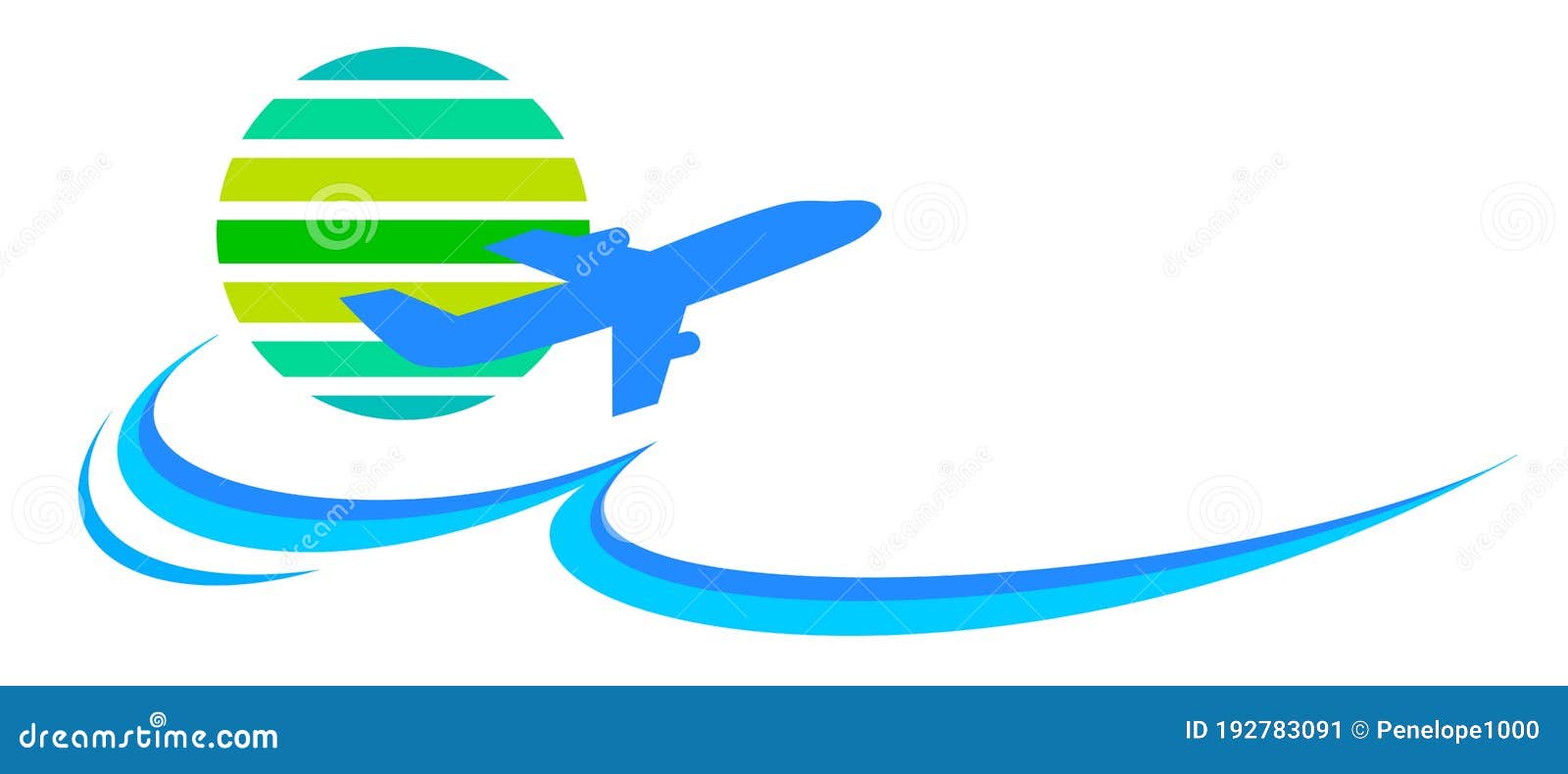 Flying and Traveling Logo in Vector Quality. Stock Vector ...