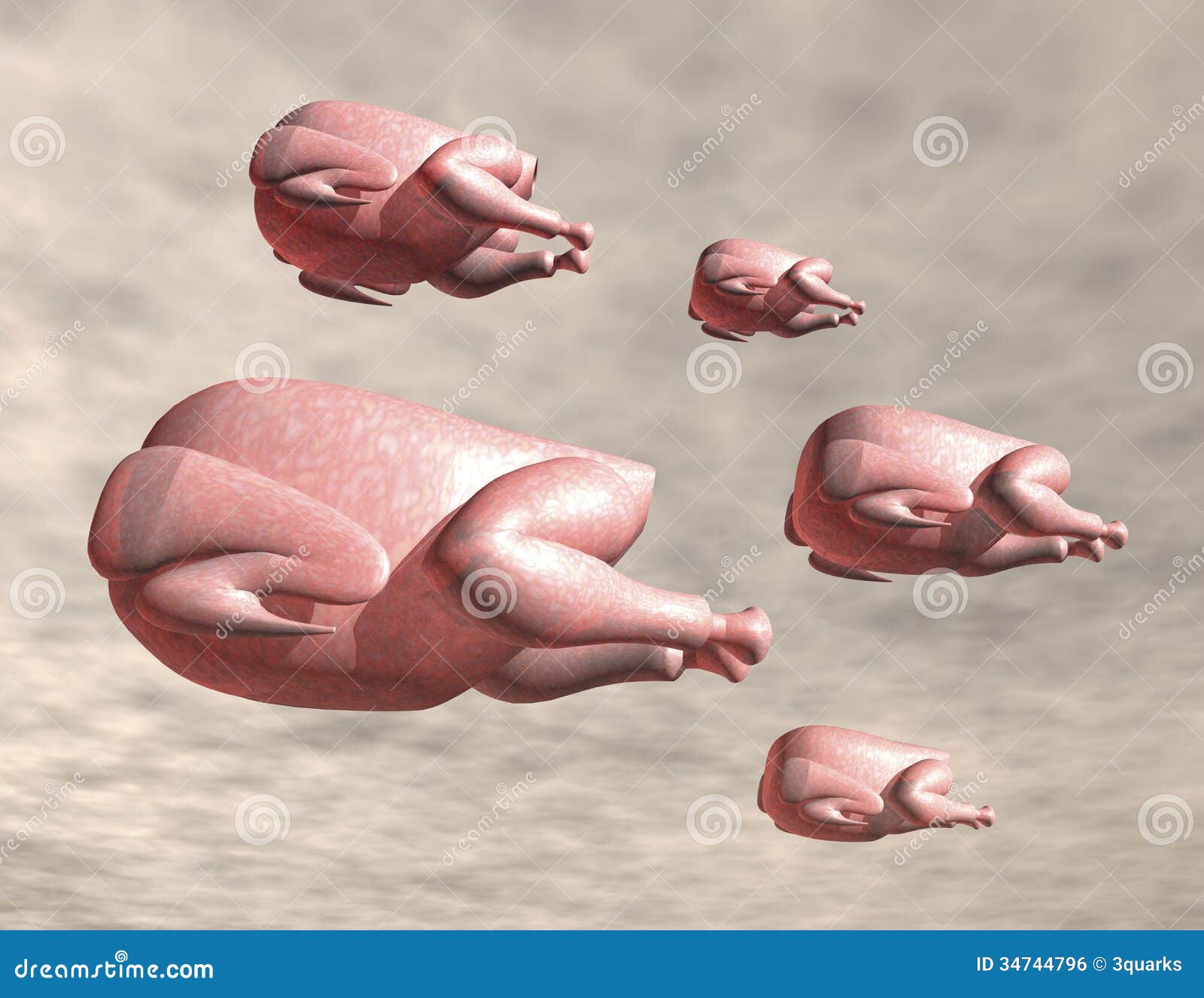 Flying Turkeys stock illustration. Illustration of dreaming - 34744796