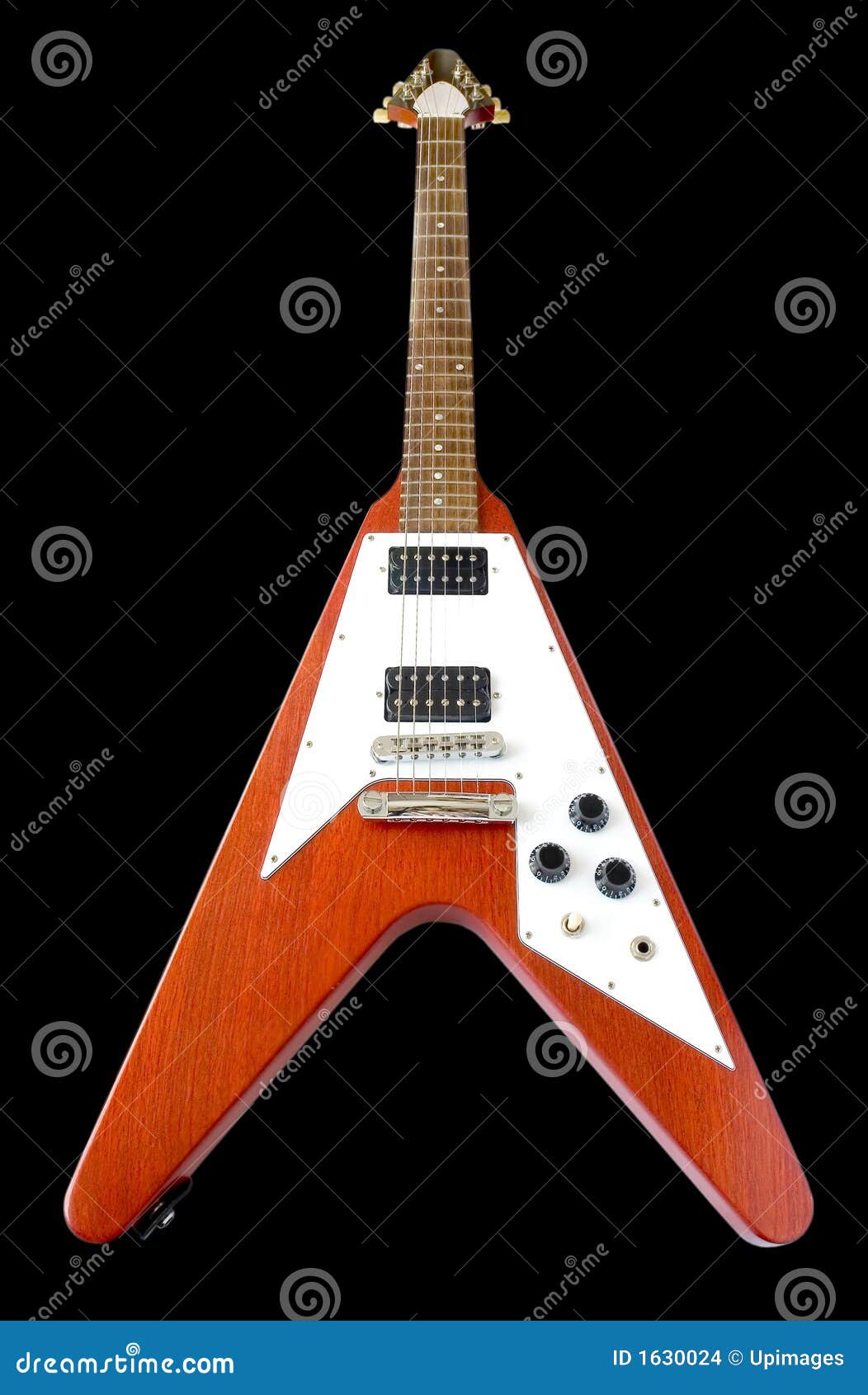 Flying V Guitar (+clipping Path) Stock Photo - Image of clipping ...