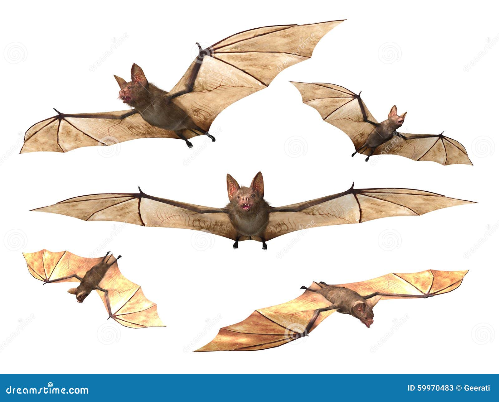 Flying Bats Seamless Pattern. Cute Spooky Vector Illustration ...