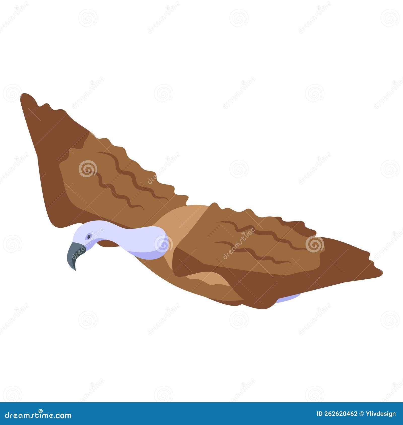 Flying Vulture Icon Isometric Vector. Evil Bird Stock Vector ...