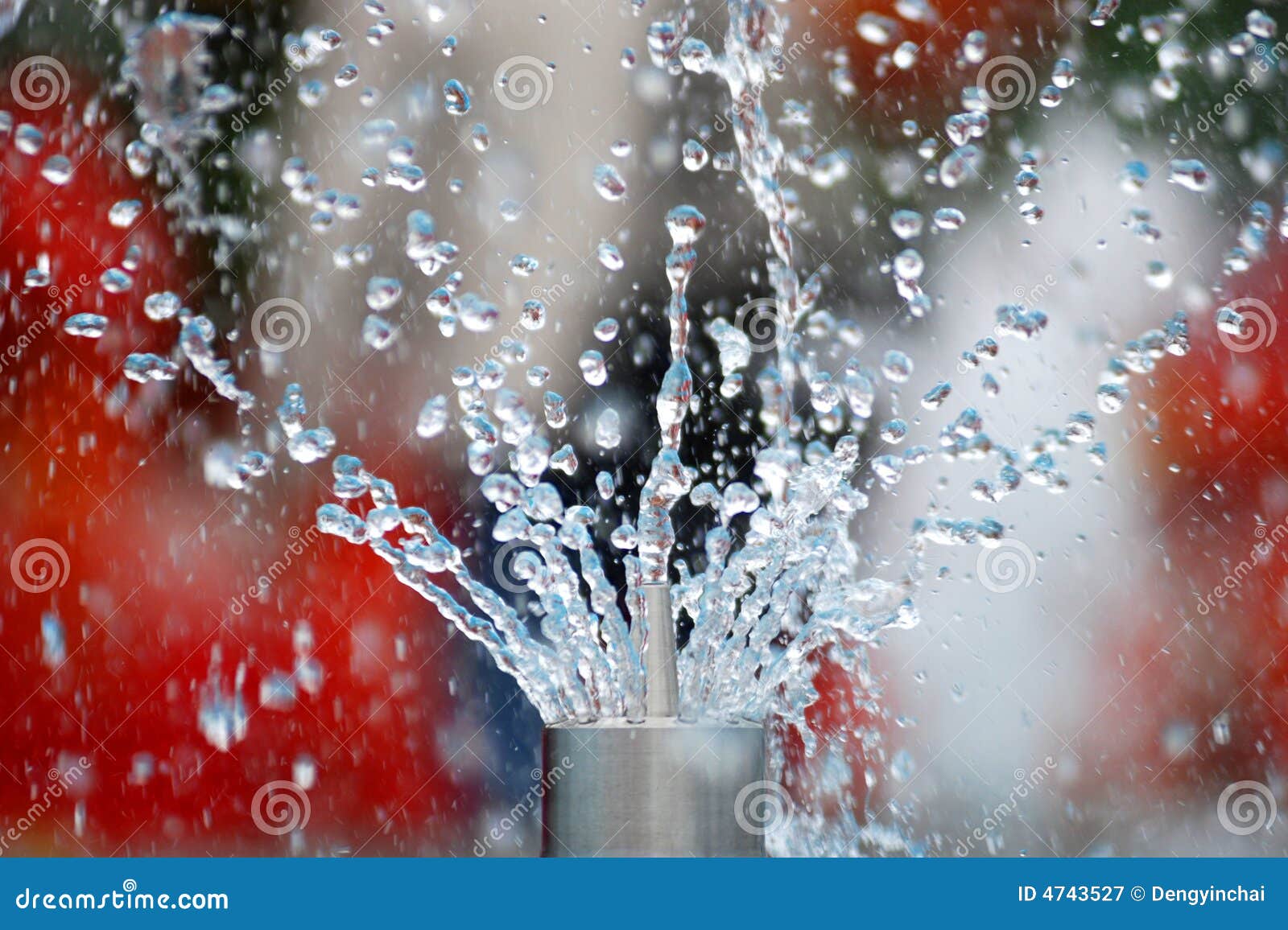 Flying water drops stock image. Image of coolness, fountain - 4743527