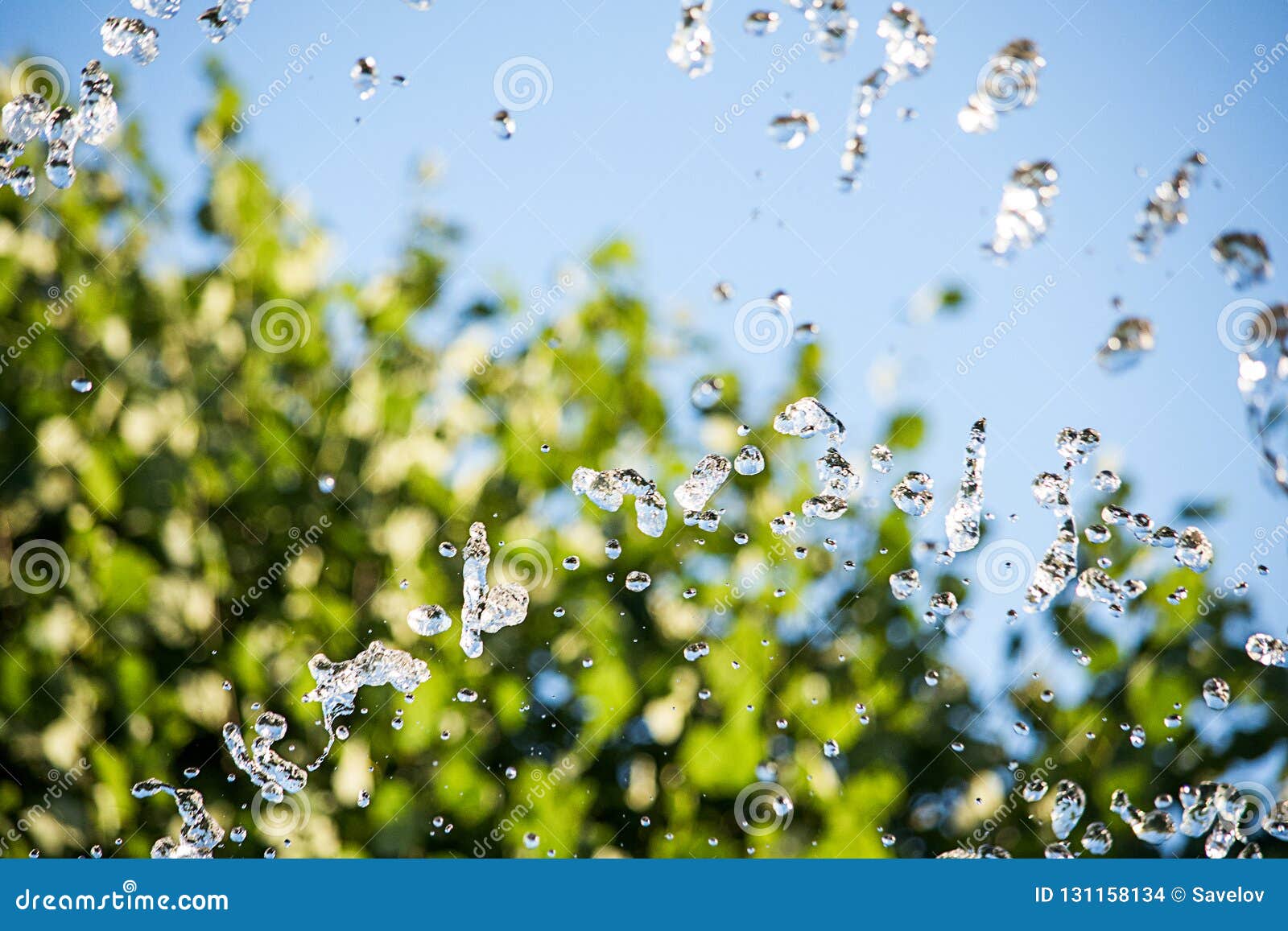Flying Water Drops is Macro Stock Photo - Image of bubble, close: 131158134