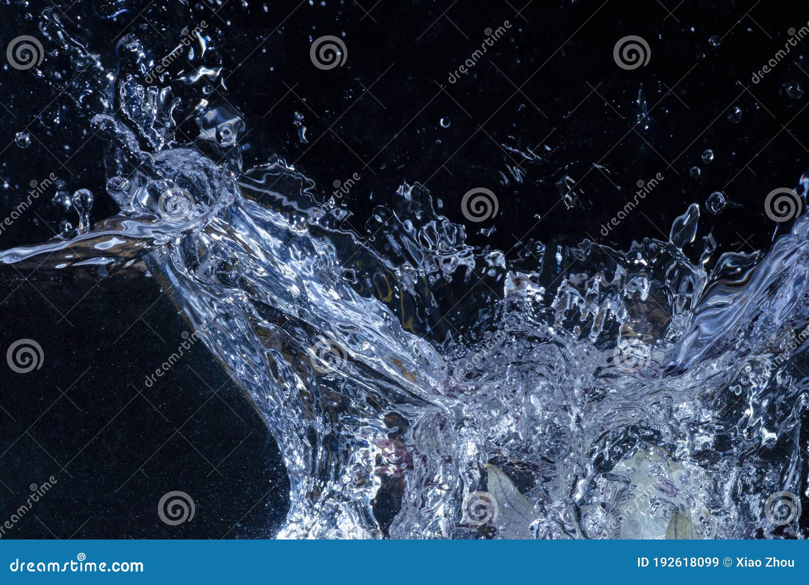 Flying water drops stock image. Image of transparent - 192618099