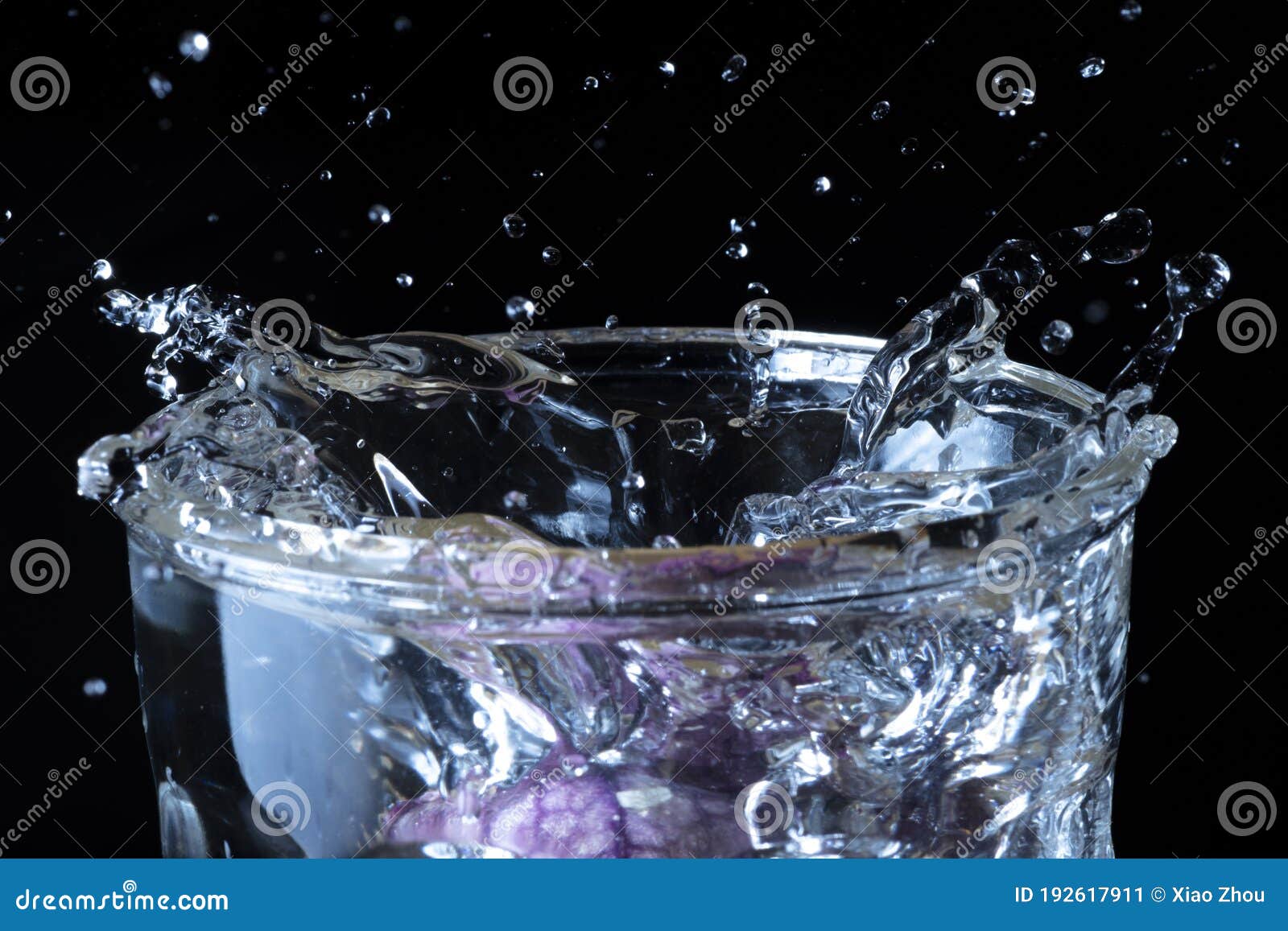 Flying water drops stock image. Image of clear, isolated - 192617911