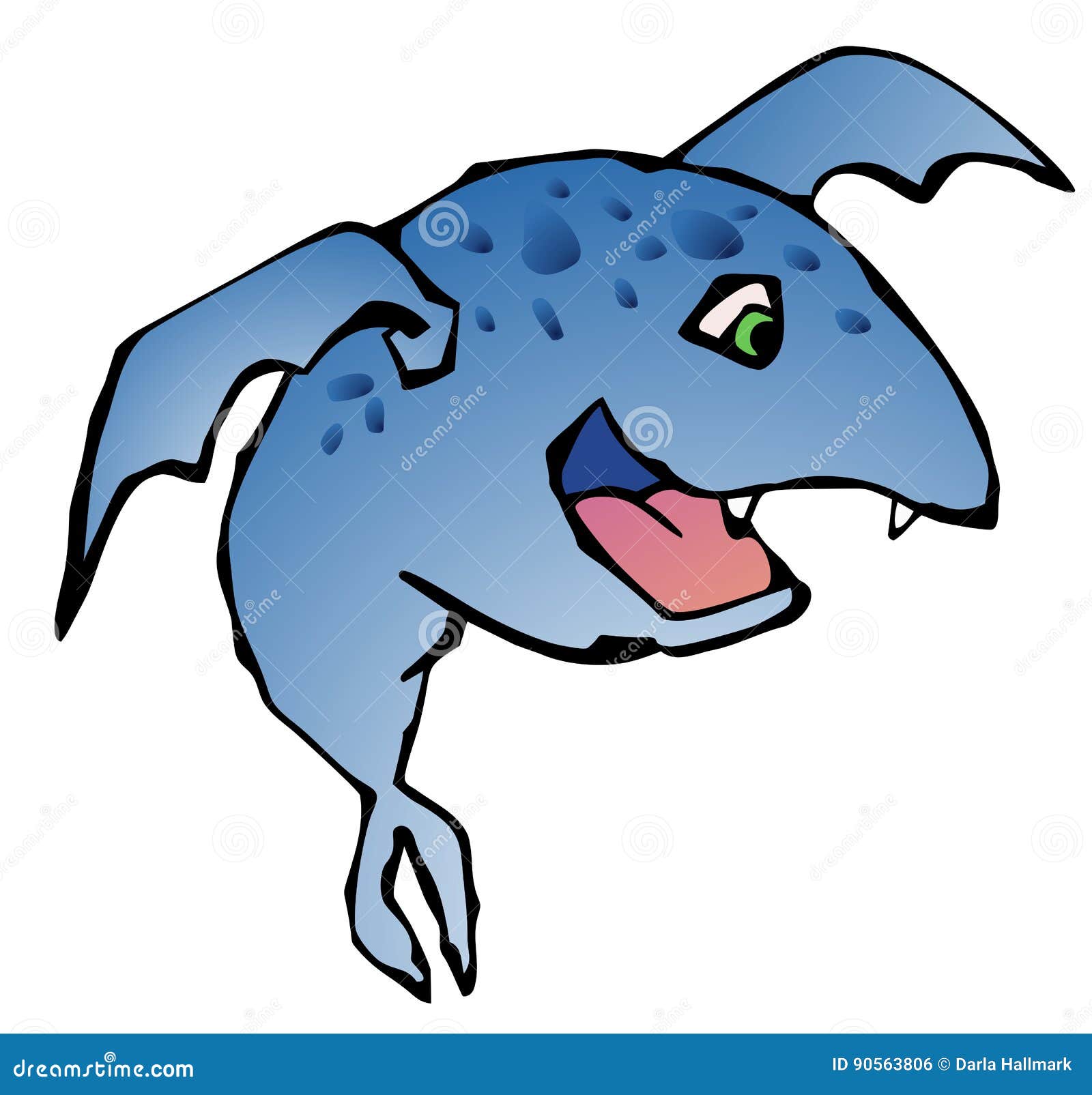 Flying Weirdling stock vector. Illustration of wings - 90563806