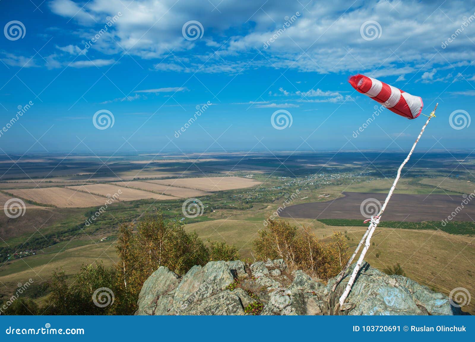 Flying windsock wind vane stock image. Image of paragliding - 103720691