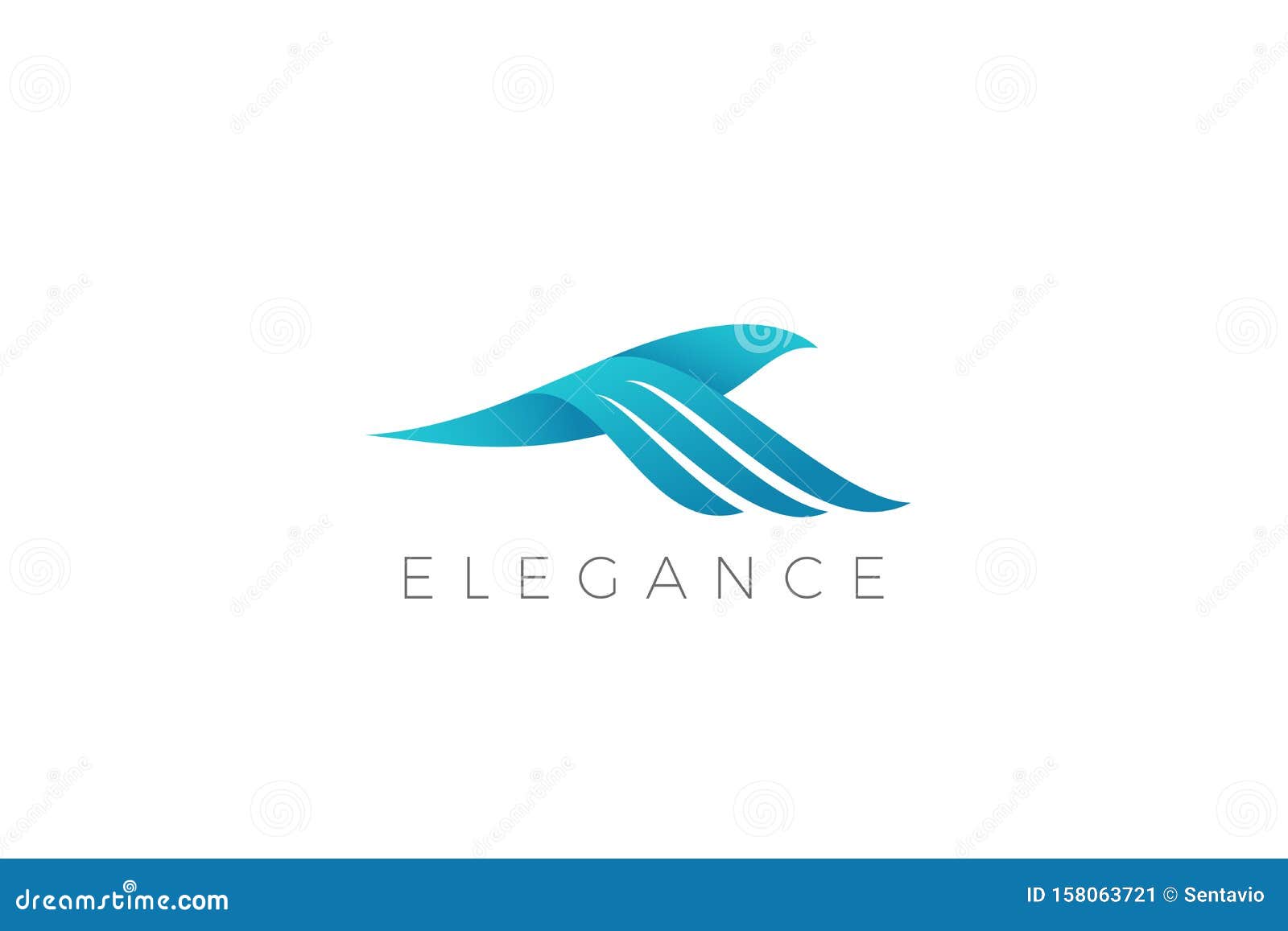 Flying Wings Bird Logo Abstract Design Vector Template Stock Vector ...