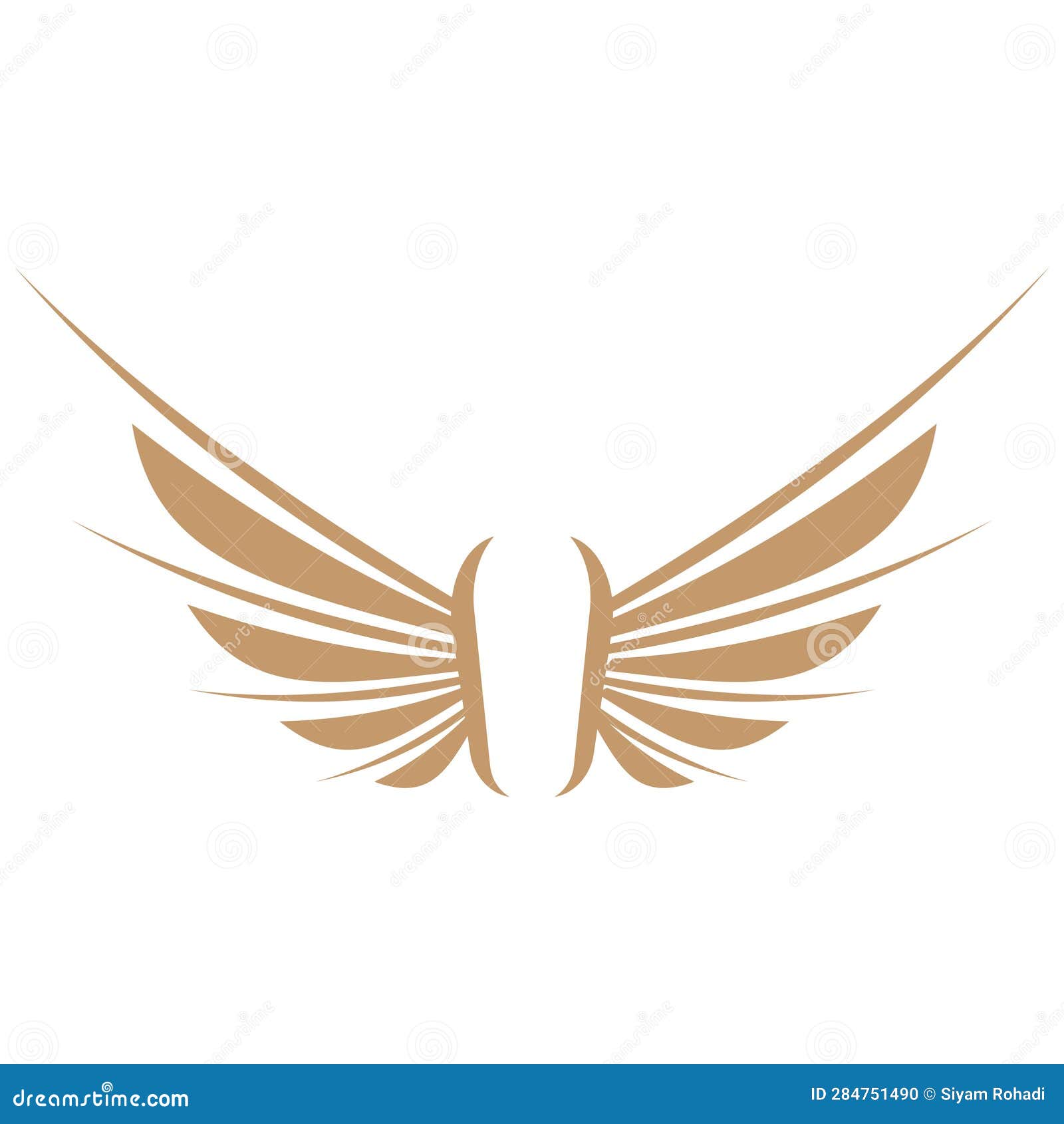 Flying Wings Logo Illustration Stock Vector - Illustration of graphic ...