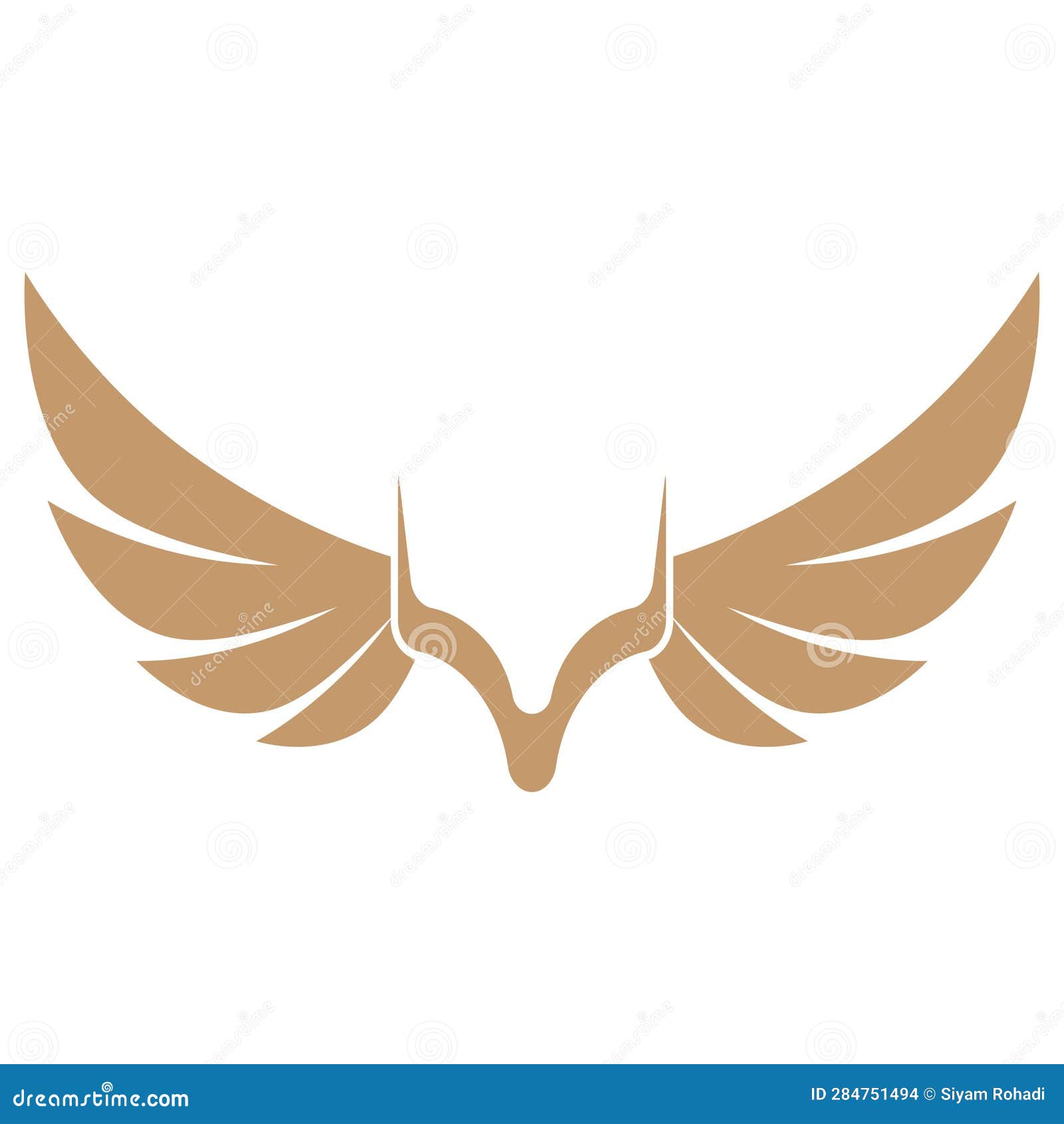 Flying Wings Logo Illustration Stock Vector - Illustration of icon ...