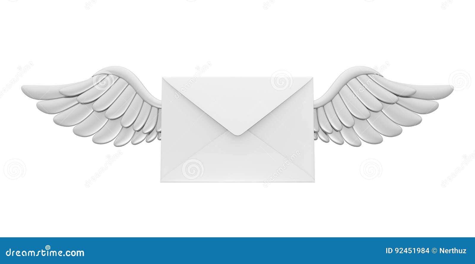Flying Wings Mail Envelope Royalty-Free Stock Image | CartoonDealer.com ...